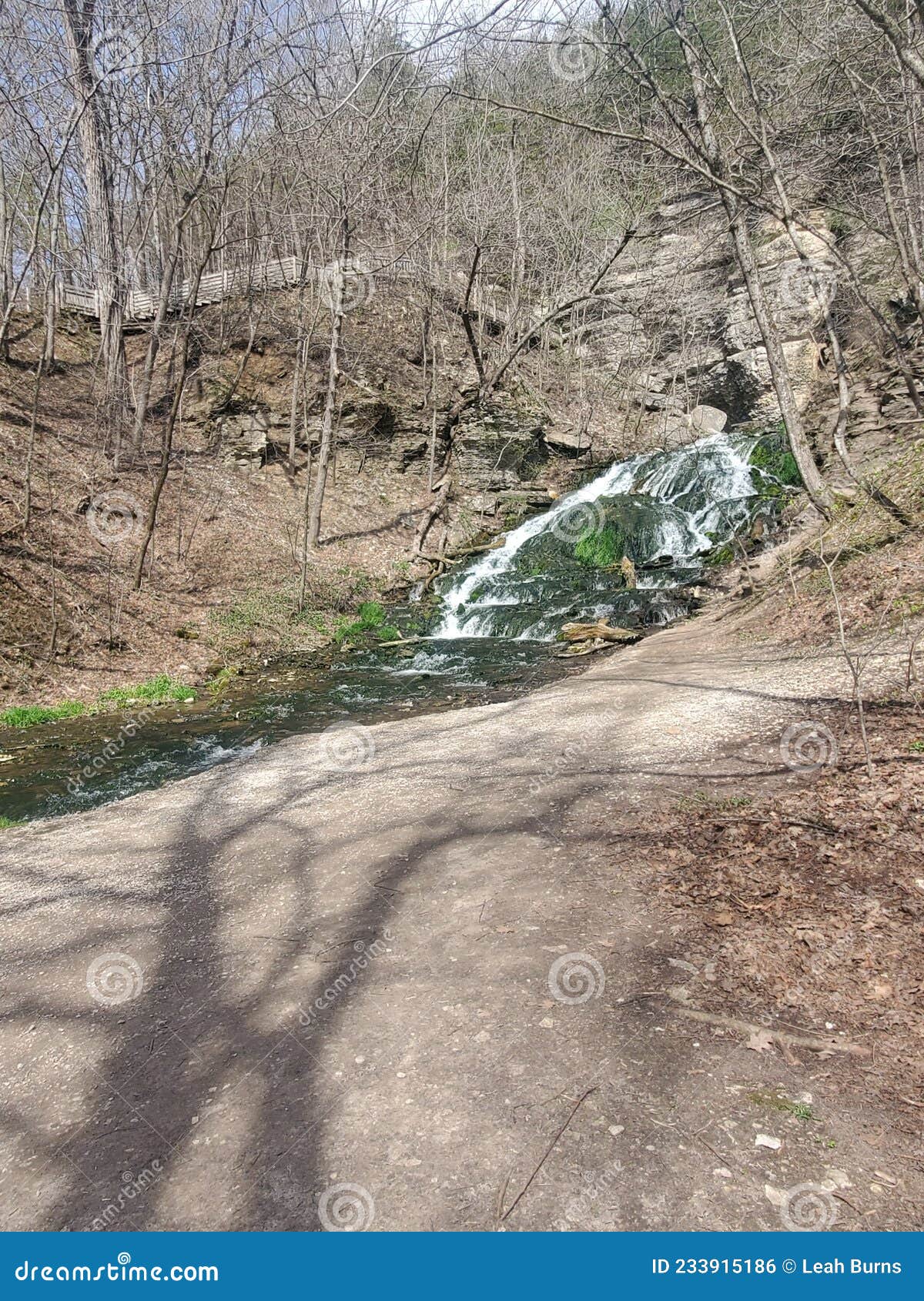 Dunning Springs Park Waterfall, Decorah, Iowa Stock Photography ...