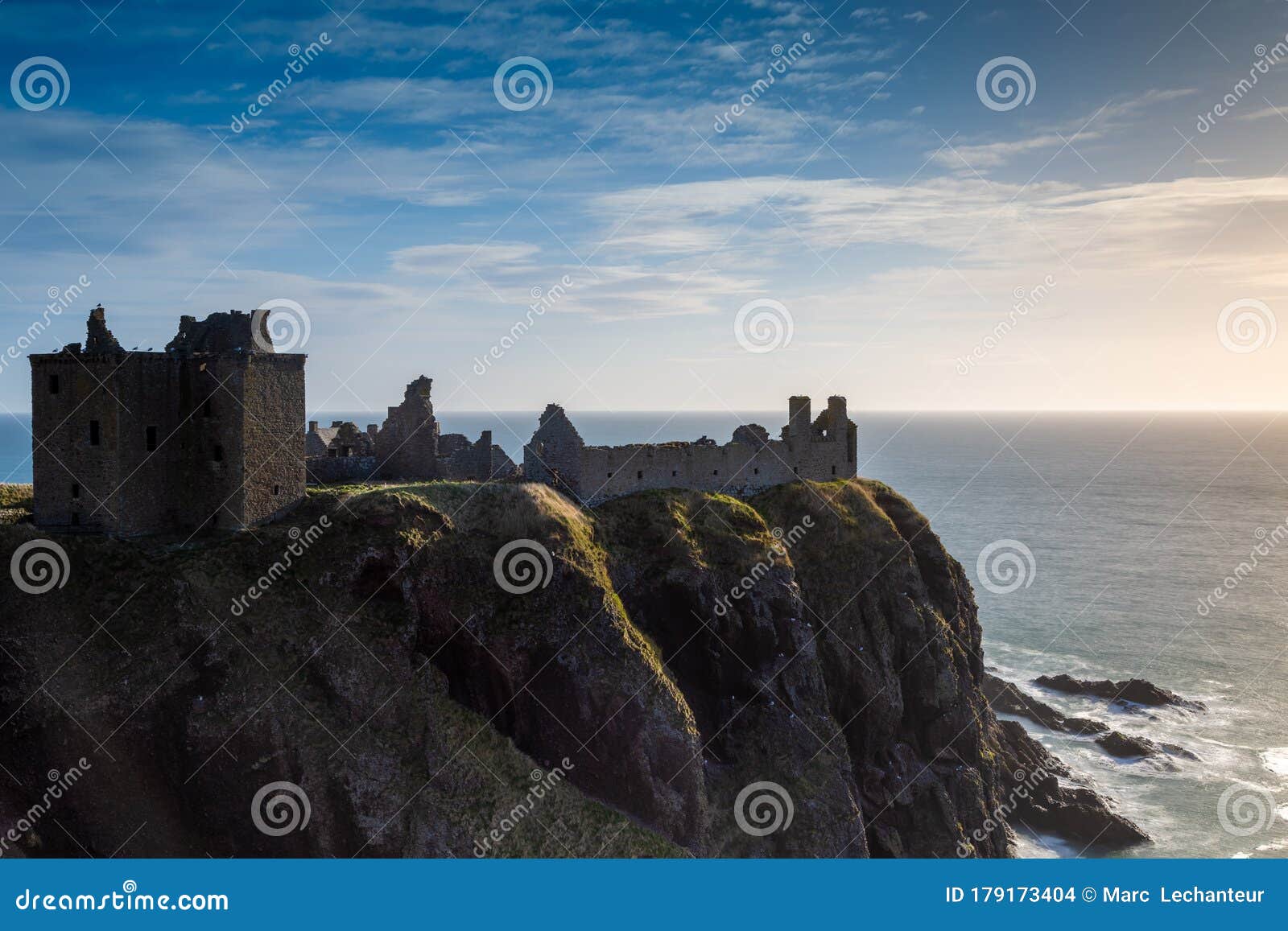 Dunnotar Castle Scottish Highlands Rock Hill Monolith Stock Photo ...