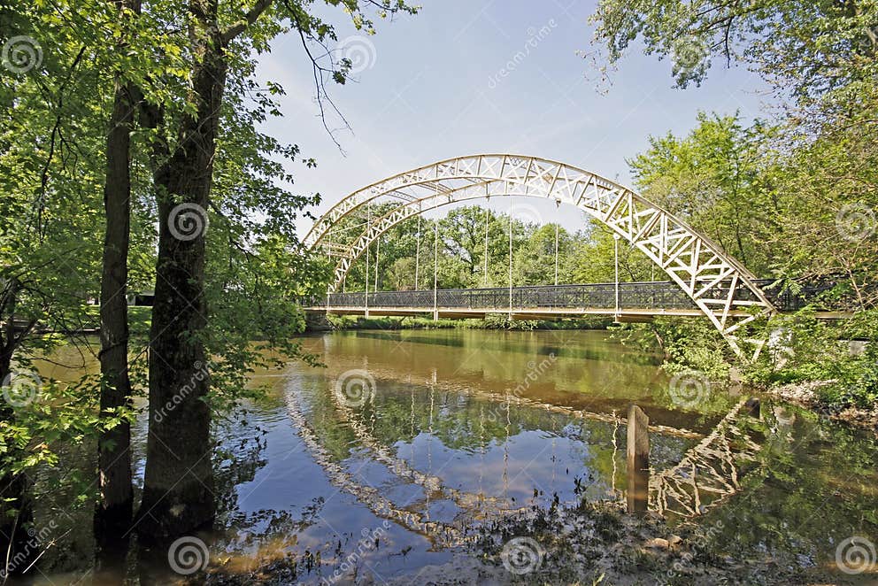 Dunns bridge Indiana stock photo. Image of arched, engineering - 9487270