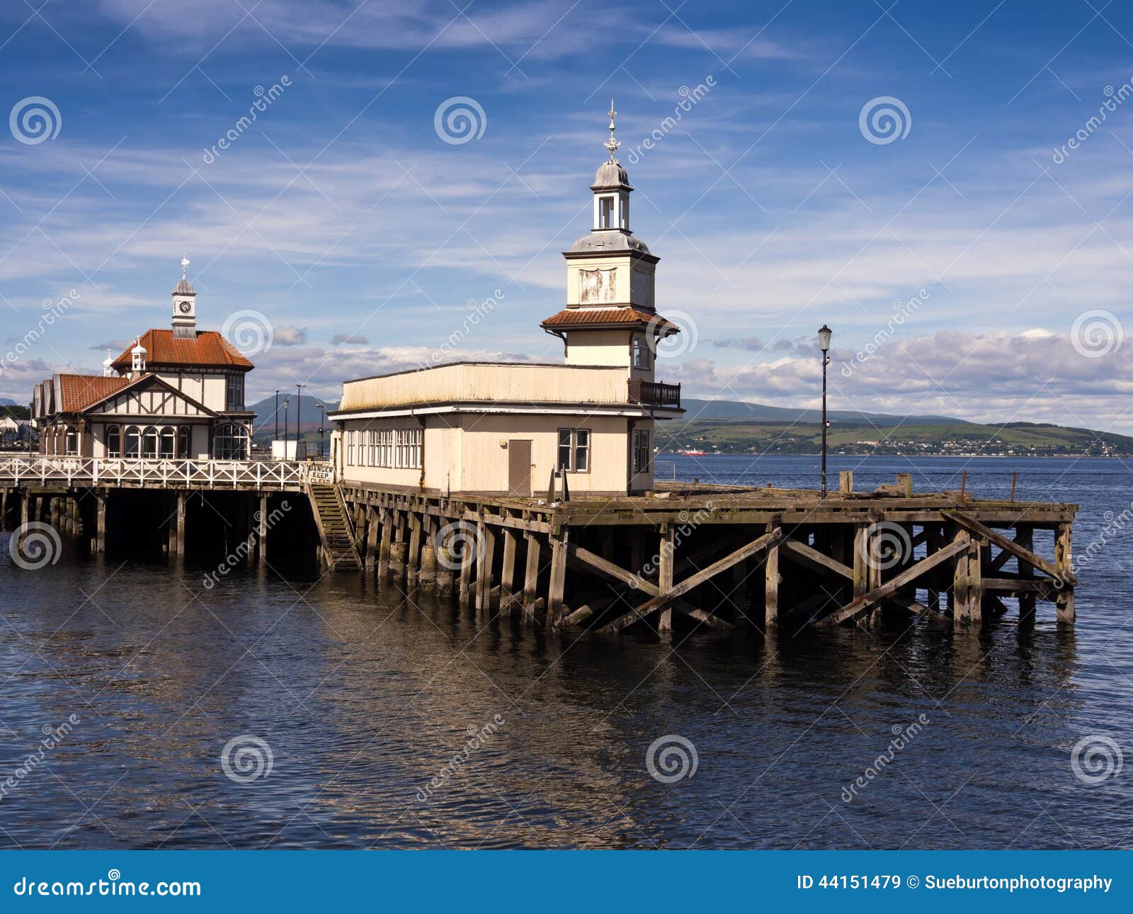 Dunoon pier stock image. Image of dunoon, coast, victorian - 44151479