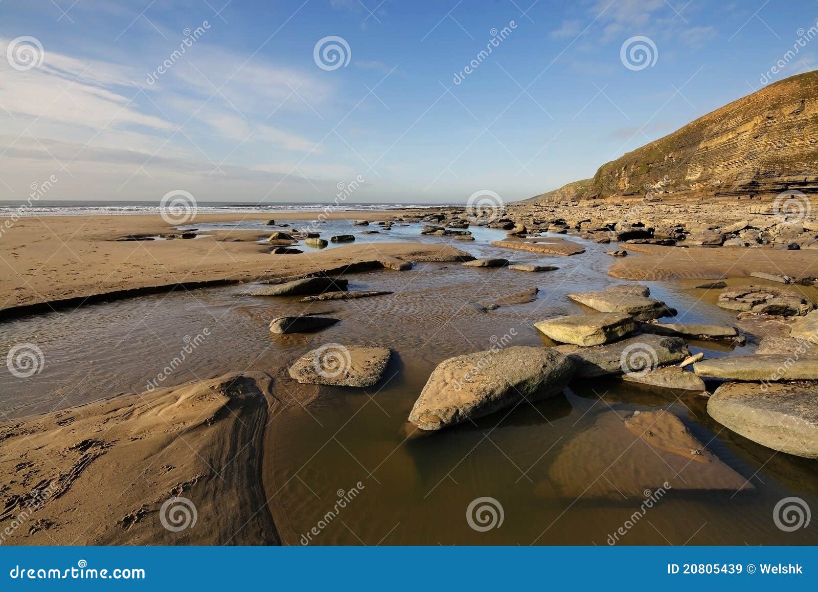 Dunraven Bay, Southerndown stock image. Image of sand - 20805439