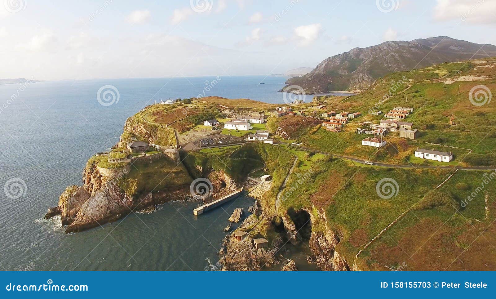Dunree Head Fort Lighthouse Co Donegal Ireland Stock Image - Image of ...