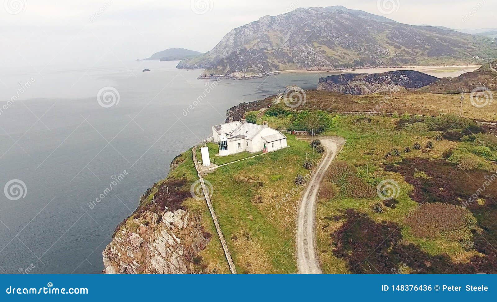 Dunree Head Lighthouse Co Donegal Ireland Stock Photo - Image of ...