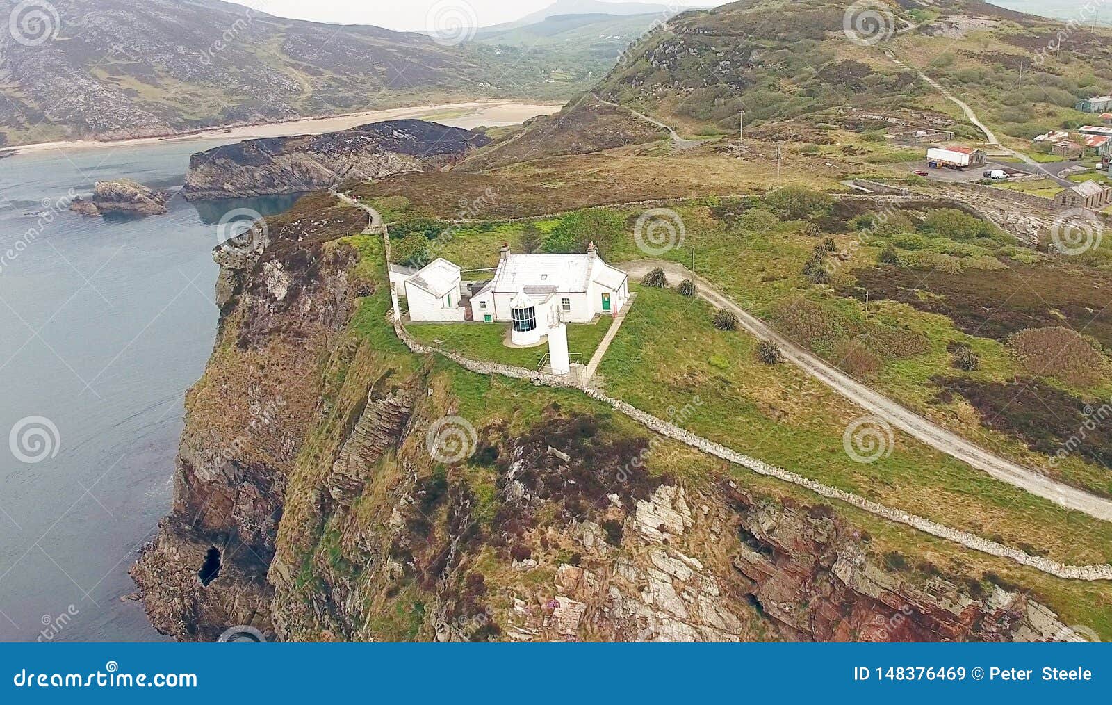Dunree Head Lighthouse Co Donegal Ireland Stock Image - Image of ...
