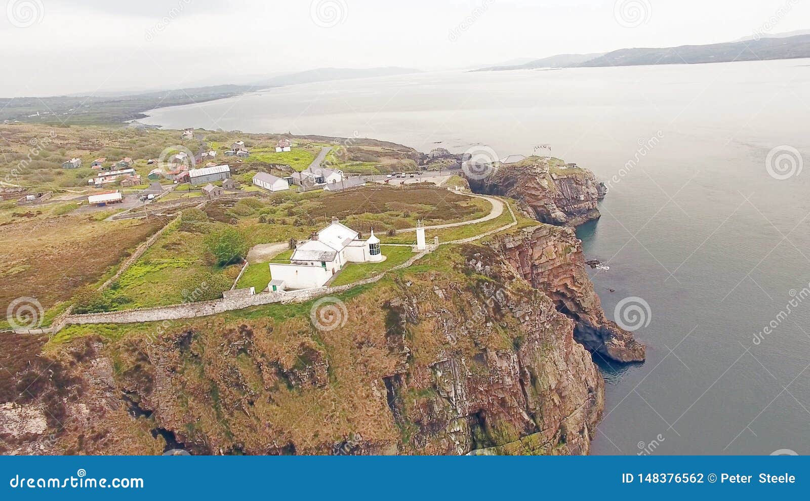 Dunree Head Lighthouse Co Donegal Ireland Stock Photo - Image of ...
