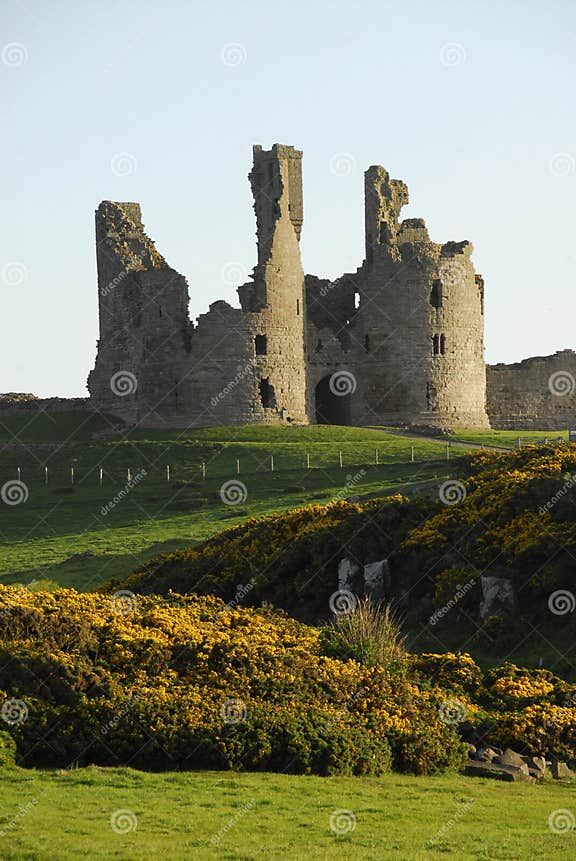 Dunstanburgh Castle Gatehouse Stock Photo - Image of gatehouse ...
