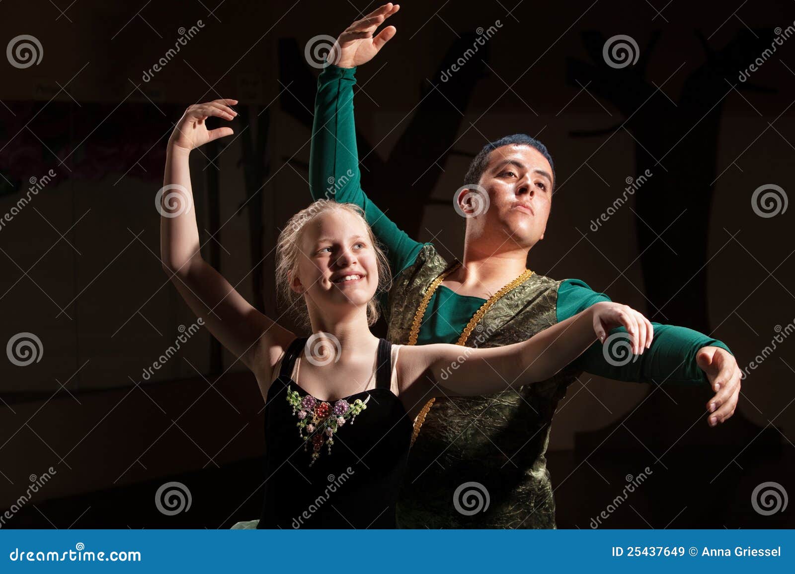 Duo Ballet Performance stock image. Image of dark, pair - 25437649