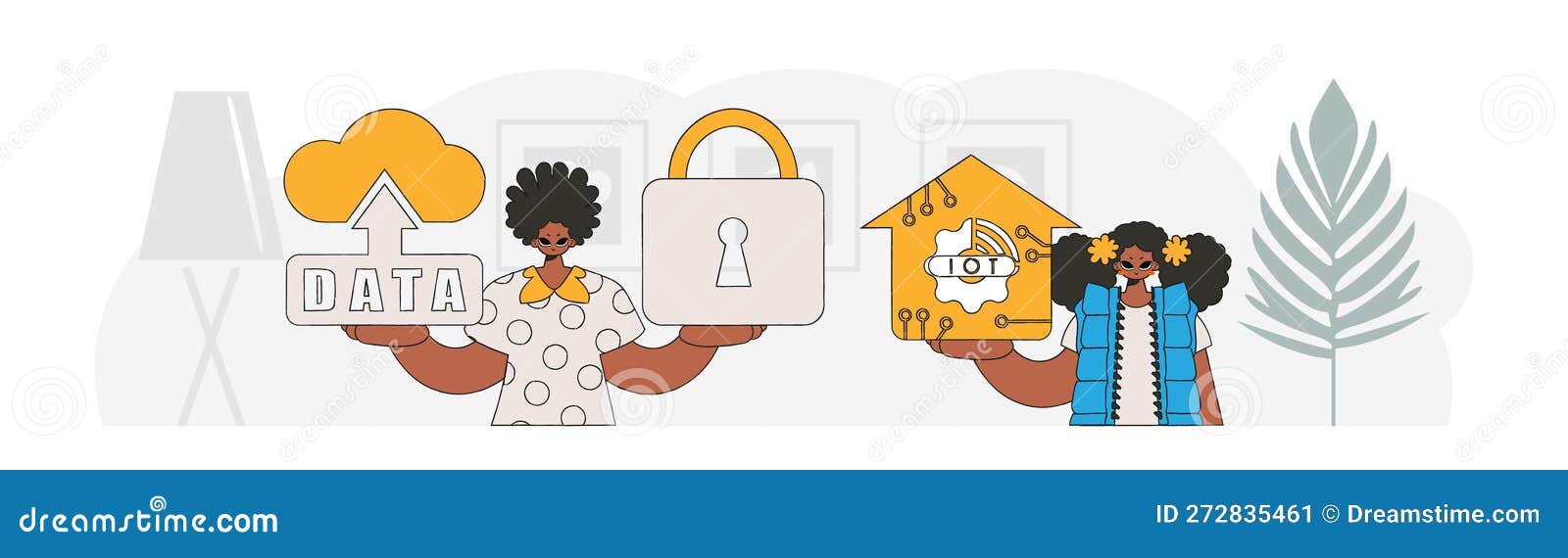 He And She Are A Duo In The IoT Sector, Featuring A "techy" Cartoon ...