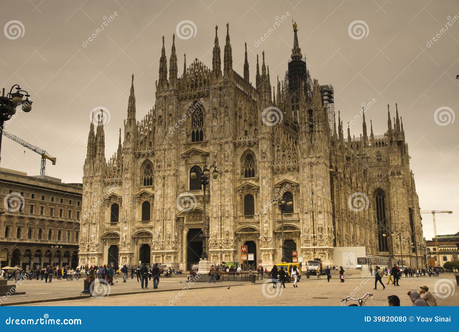 The Duomo Cathedral Milano Italy Editorial Image - Image of europe ...