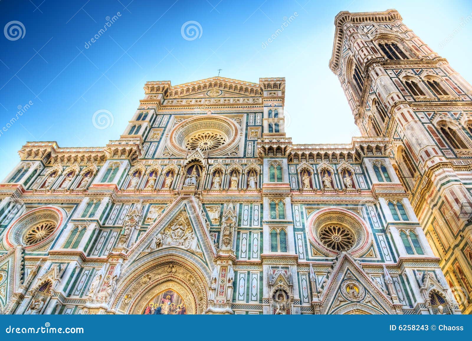 Duomo Cathedral in Florence Italy Front View Stock Image - Image of ...