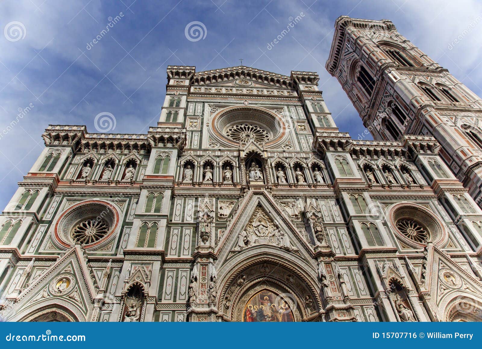 Duomo Cathedral Giotto Bell Tower Florence Stock Photo - Image of ...