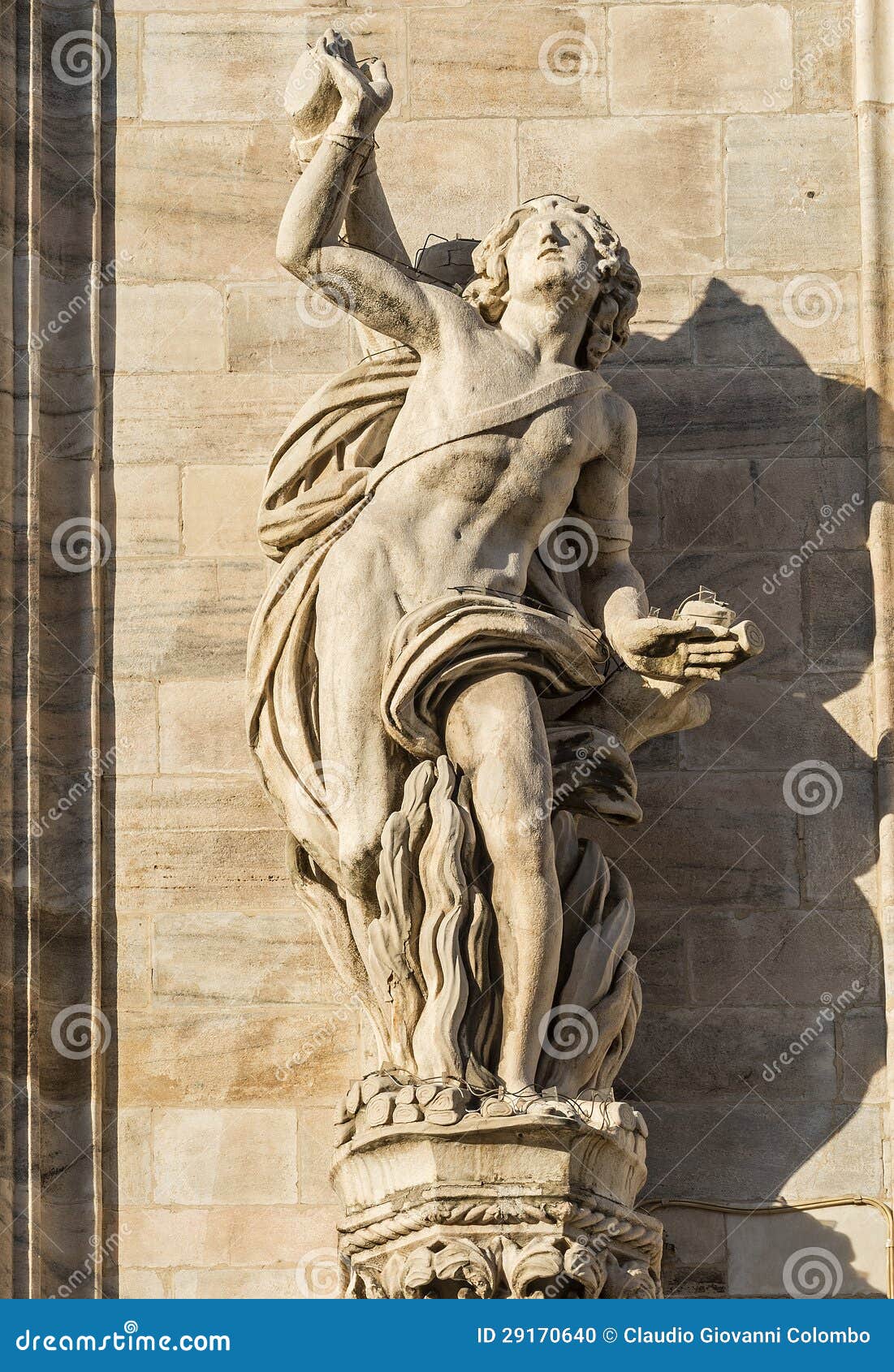 Duomo of Milan, statues stock photo. Image of sculpture - 29170640