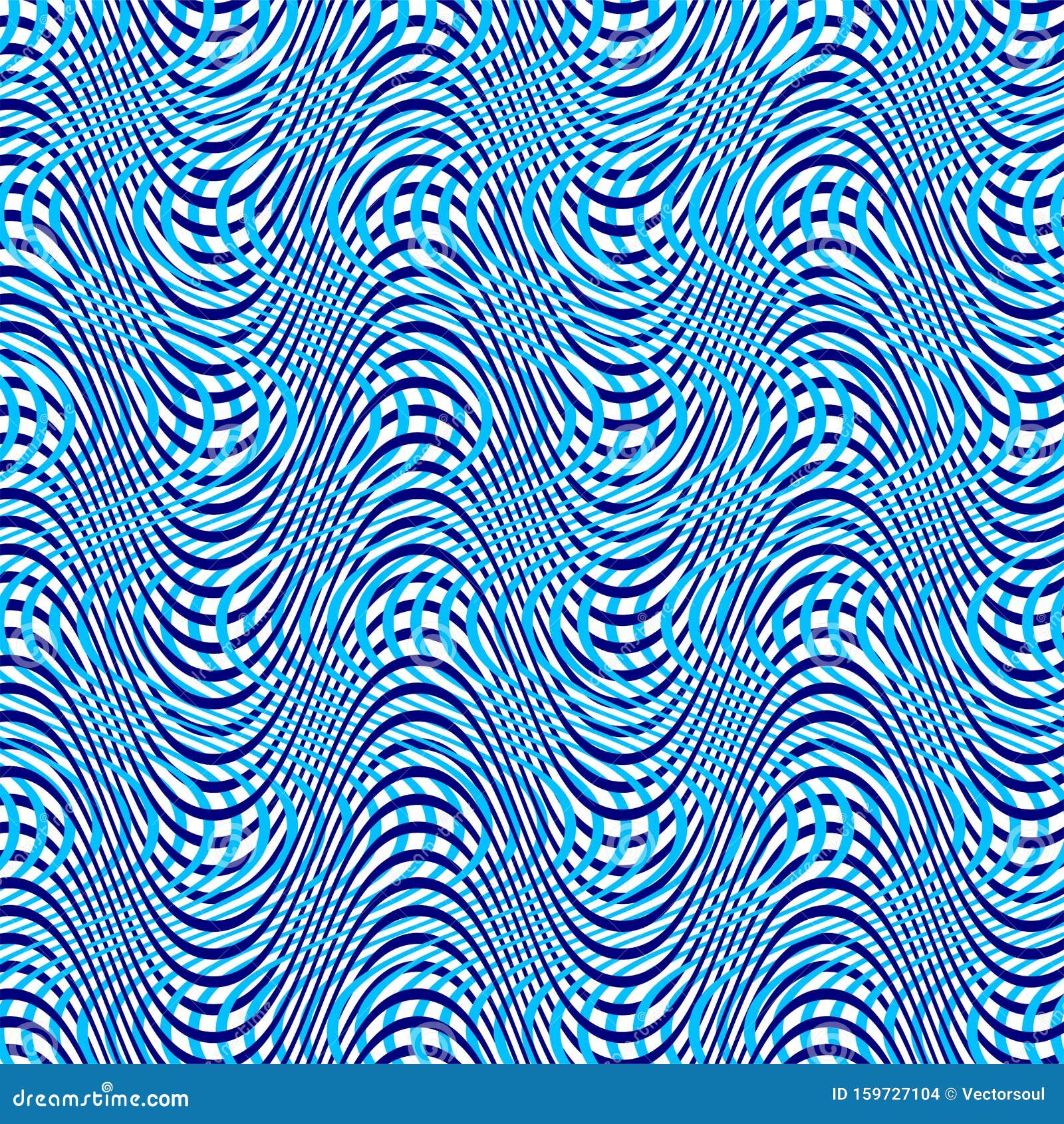 Duotone, 2-color Geometric Pattern Of Dense Wavy Lattice, Grid ...