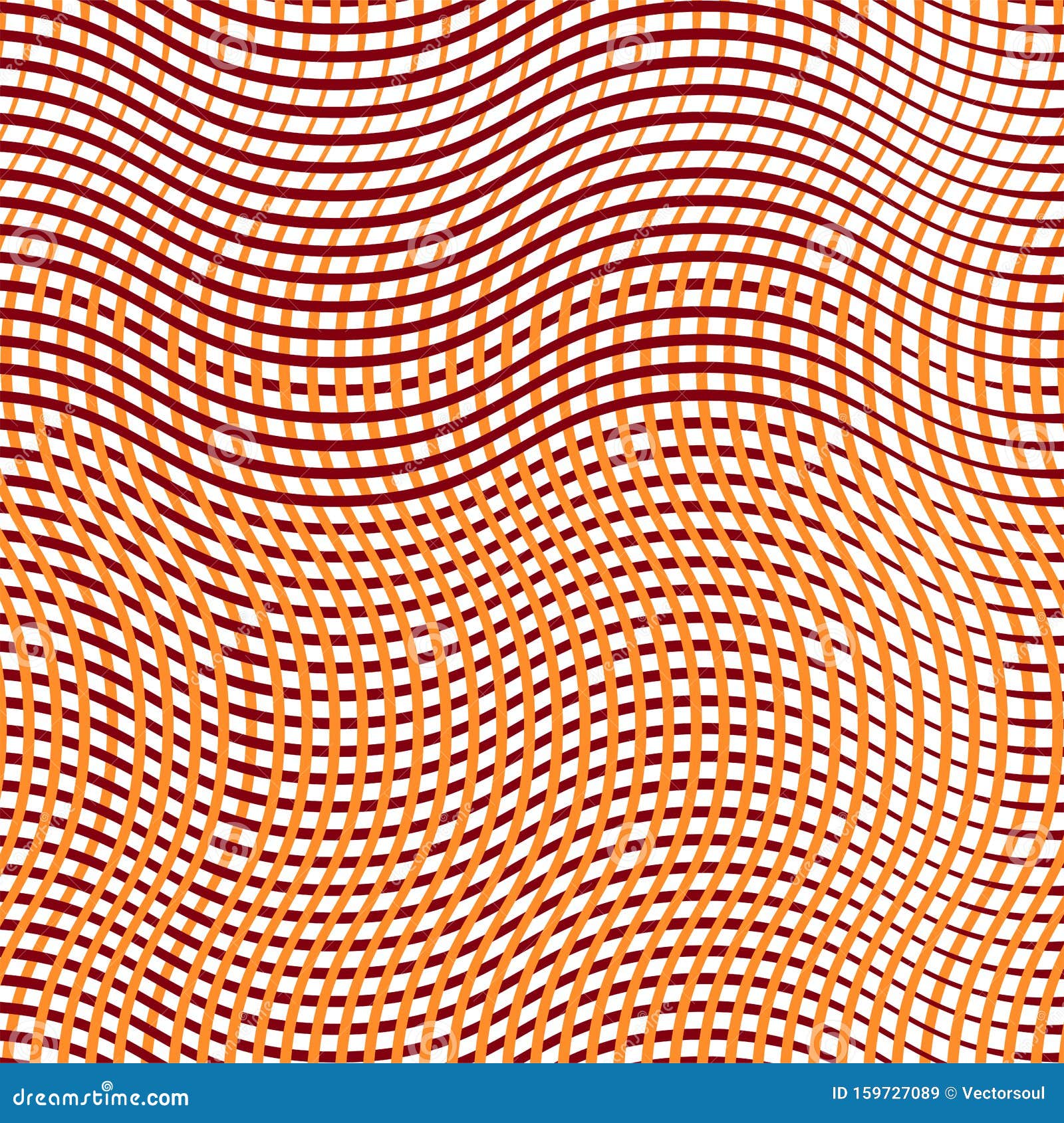 Duotone, 2-color Geometric Pattern of Dense Wavy Lattice, Grid ...