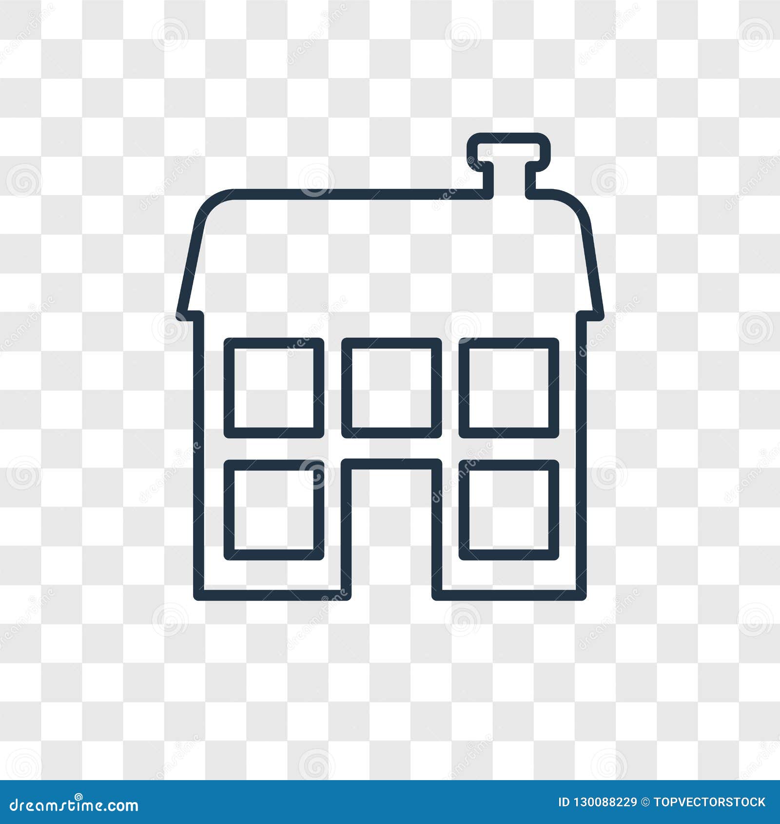 Duplex Concept Vector Linear Icon Isolated on Transparent Background ...