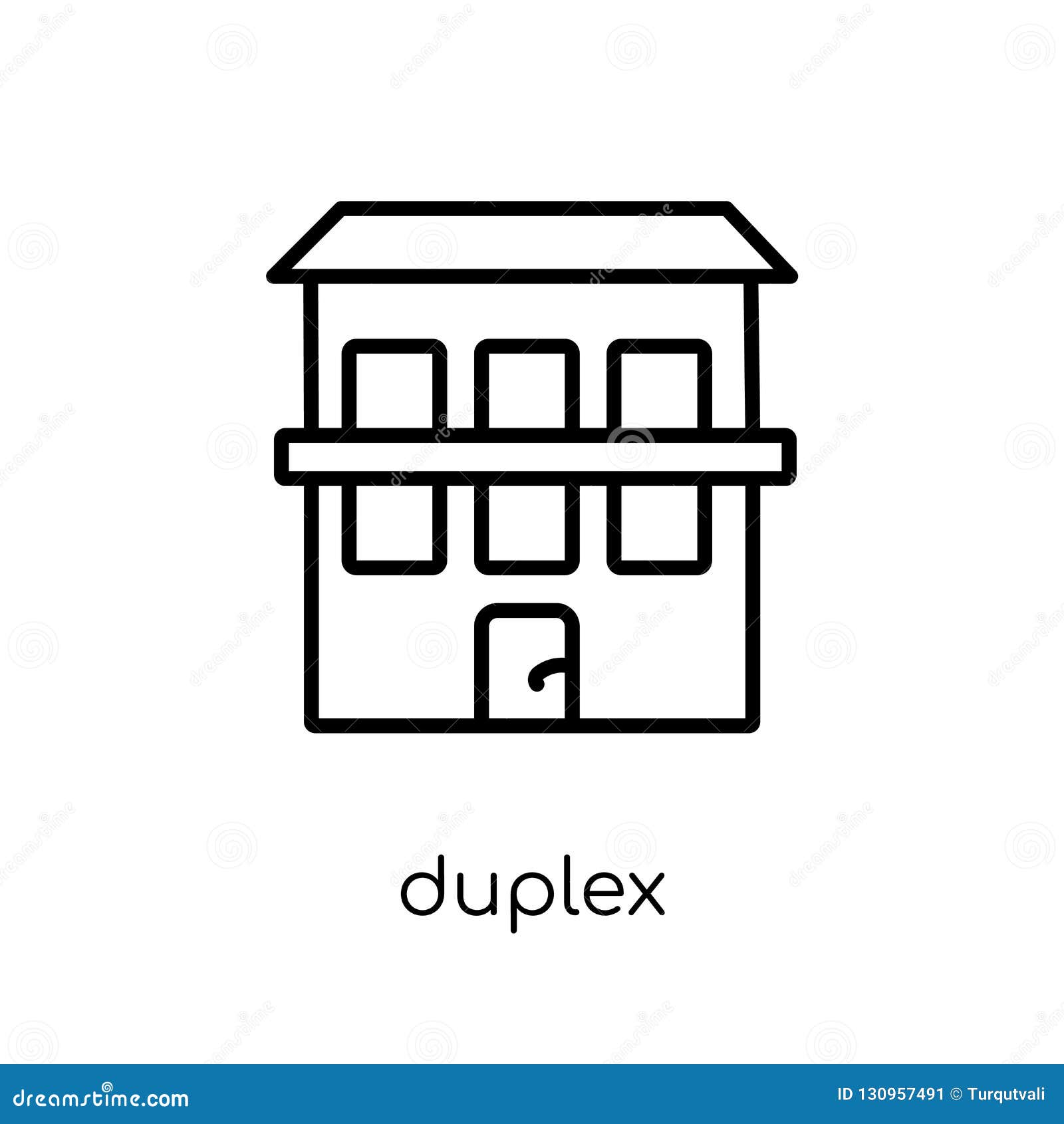 Duplex Icon from Collection. Stock Vector - Illustration of isolated, duplexes: 130957491