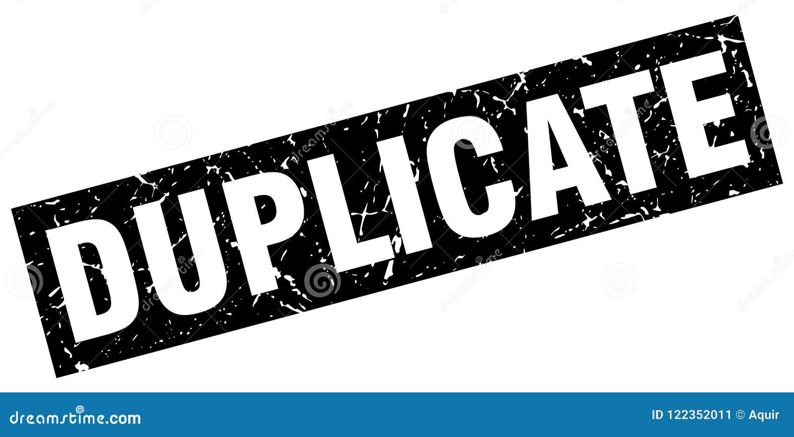 Duplicate stamp stock vector. Illustration of grungy - 122352011