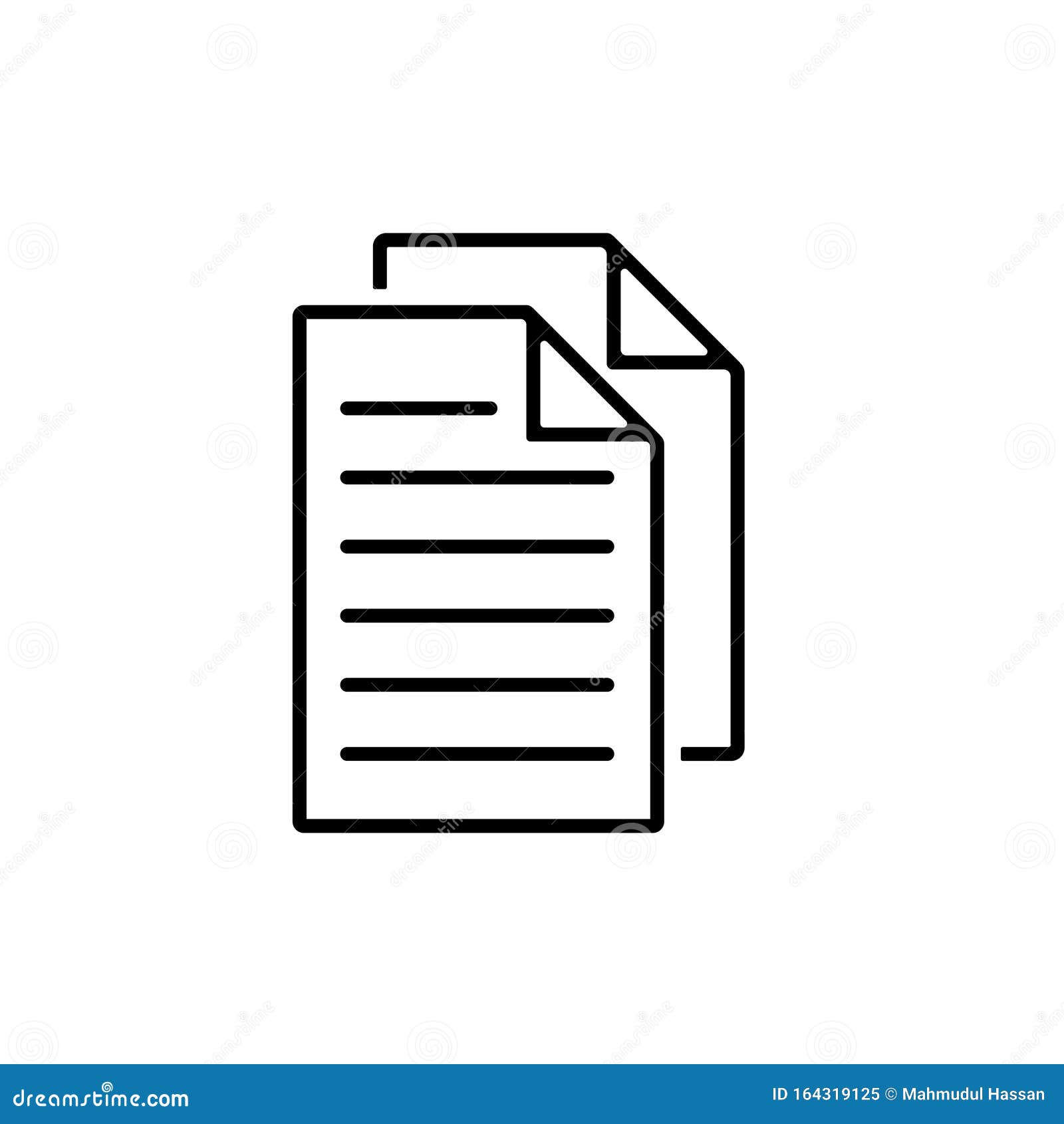 Duplicate Icon. File Copy Icon, Document - Vector Stock Vector ...