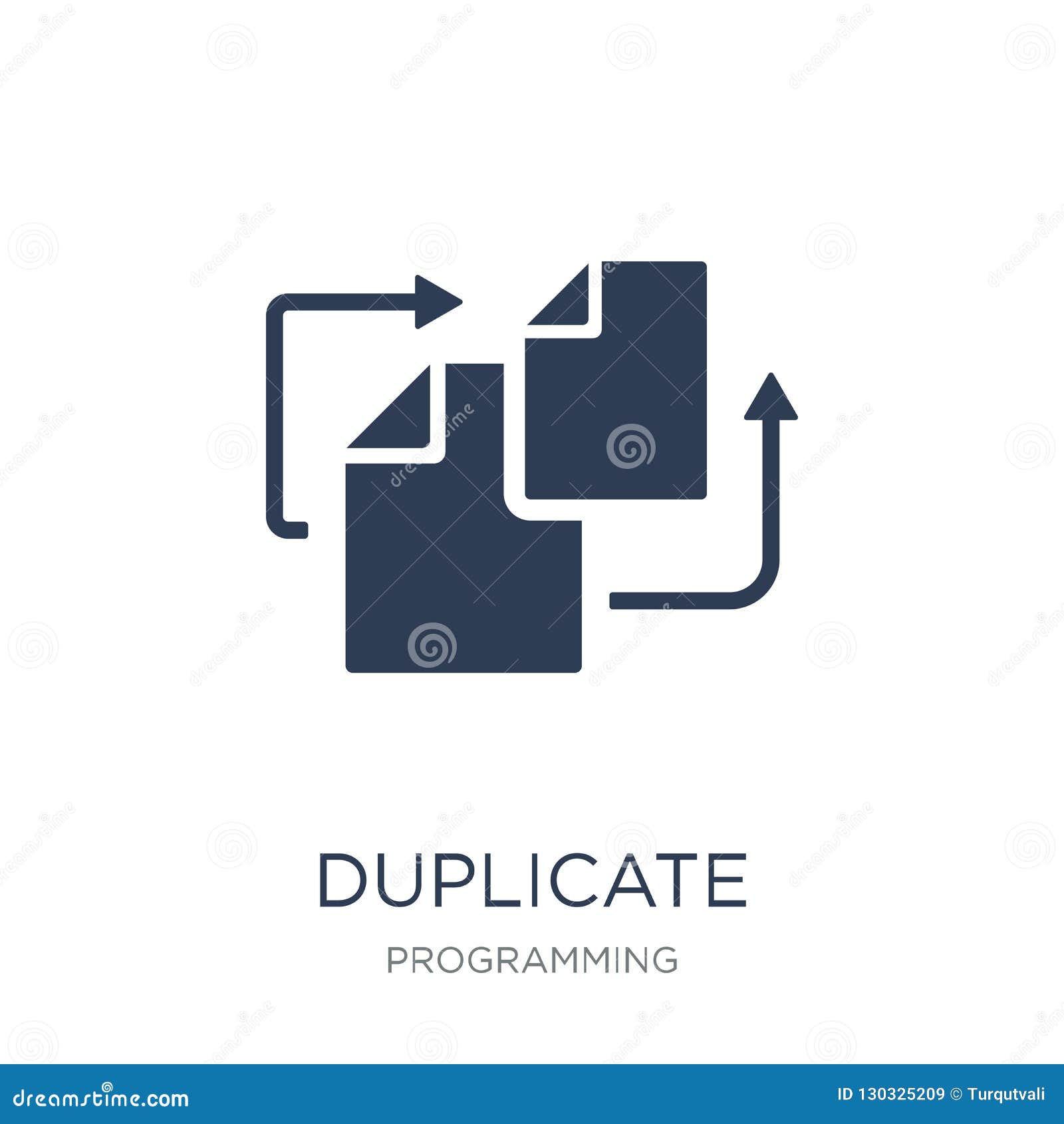 Duplicate Icon Trendy Flat Vector Duplicate Icon On White Background From Programming