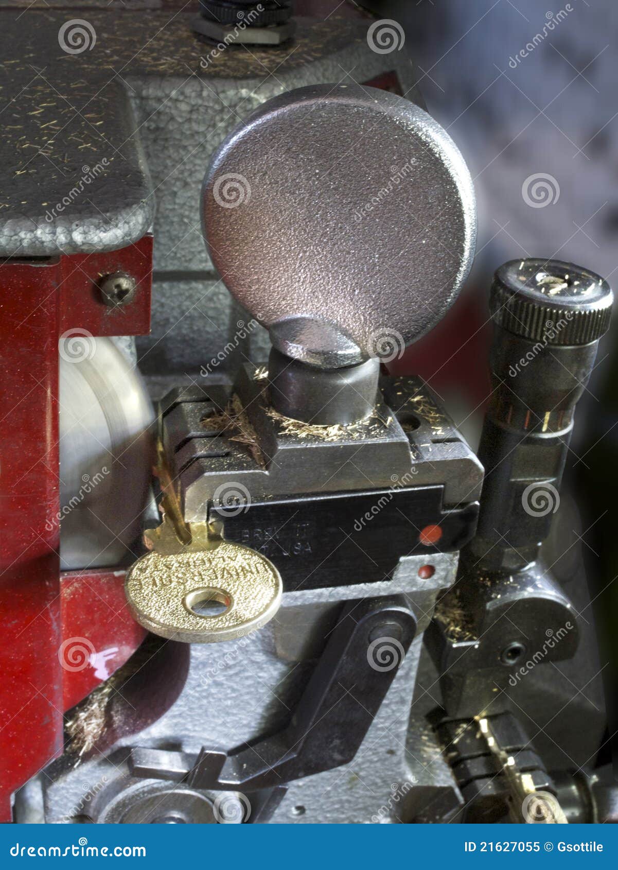 Duplicate key stock image. Image of clamps, milling, processing - 21627055