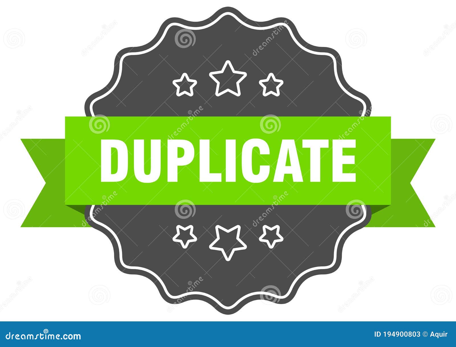 Duplicate label stock vector. Illustration of band, white - 194900803