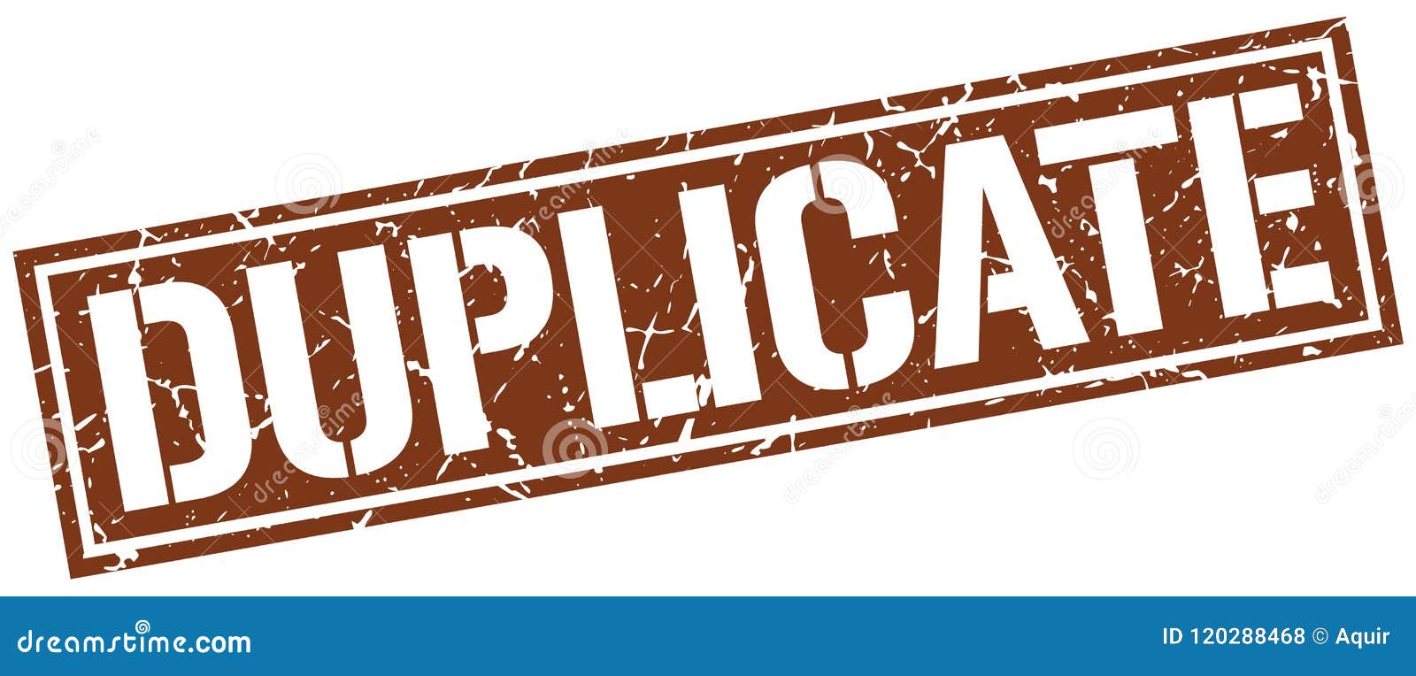 Duplicate stamp stock vector. Illustration of sign, vintage - 120288468