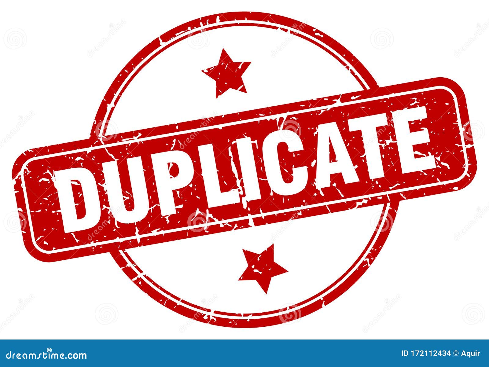 Duplicate Stamp. Duplicate Round Grunge Sign Stock Vector ...
