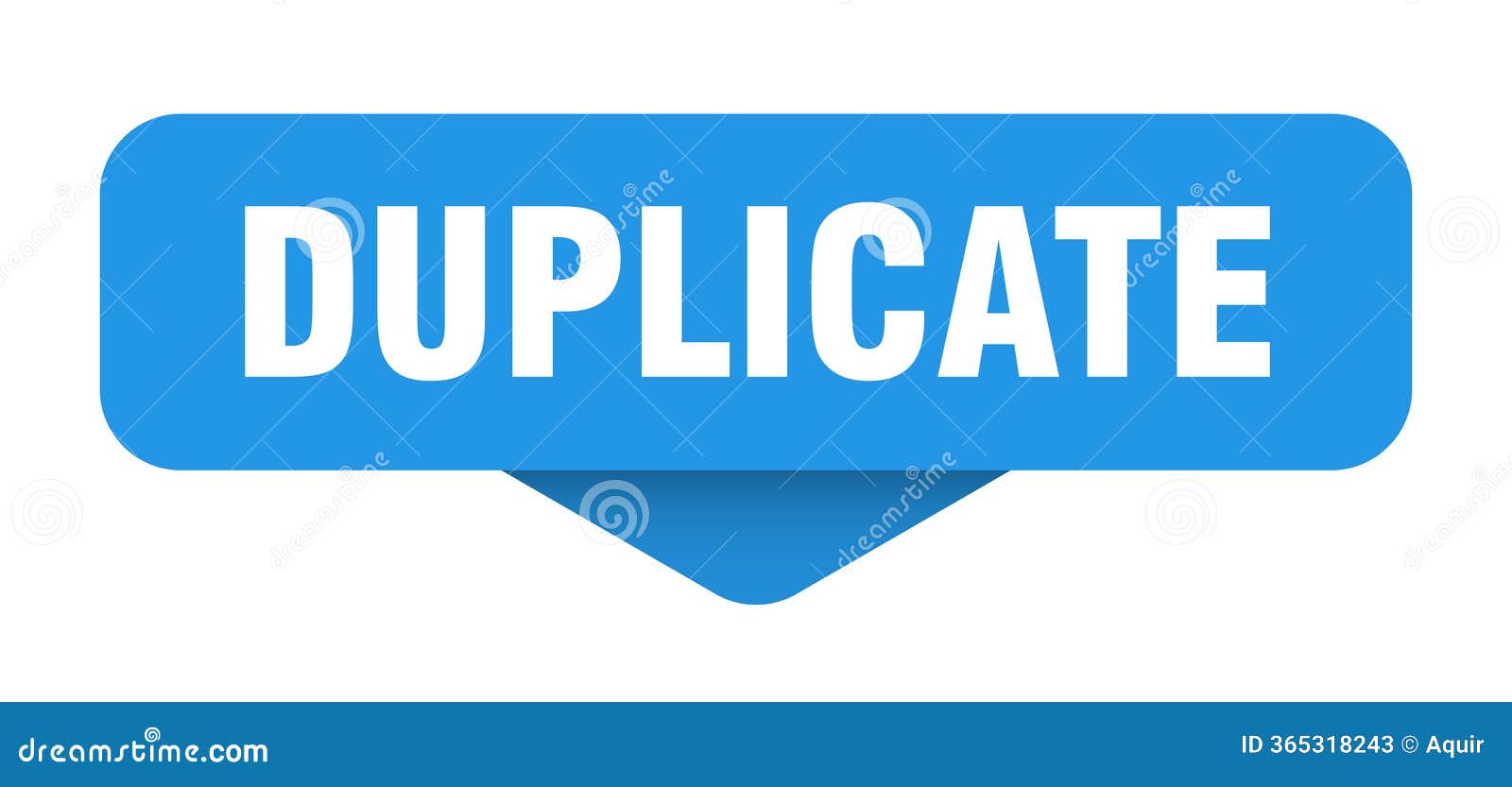 Duplicate Sticker. Duplicate Label Vector Illustration | CartoonDealer ...