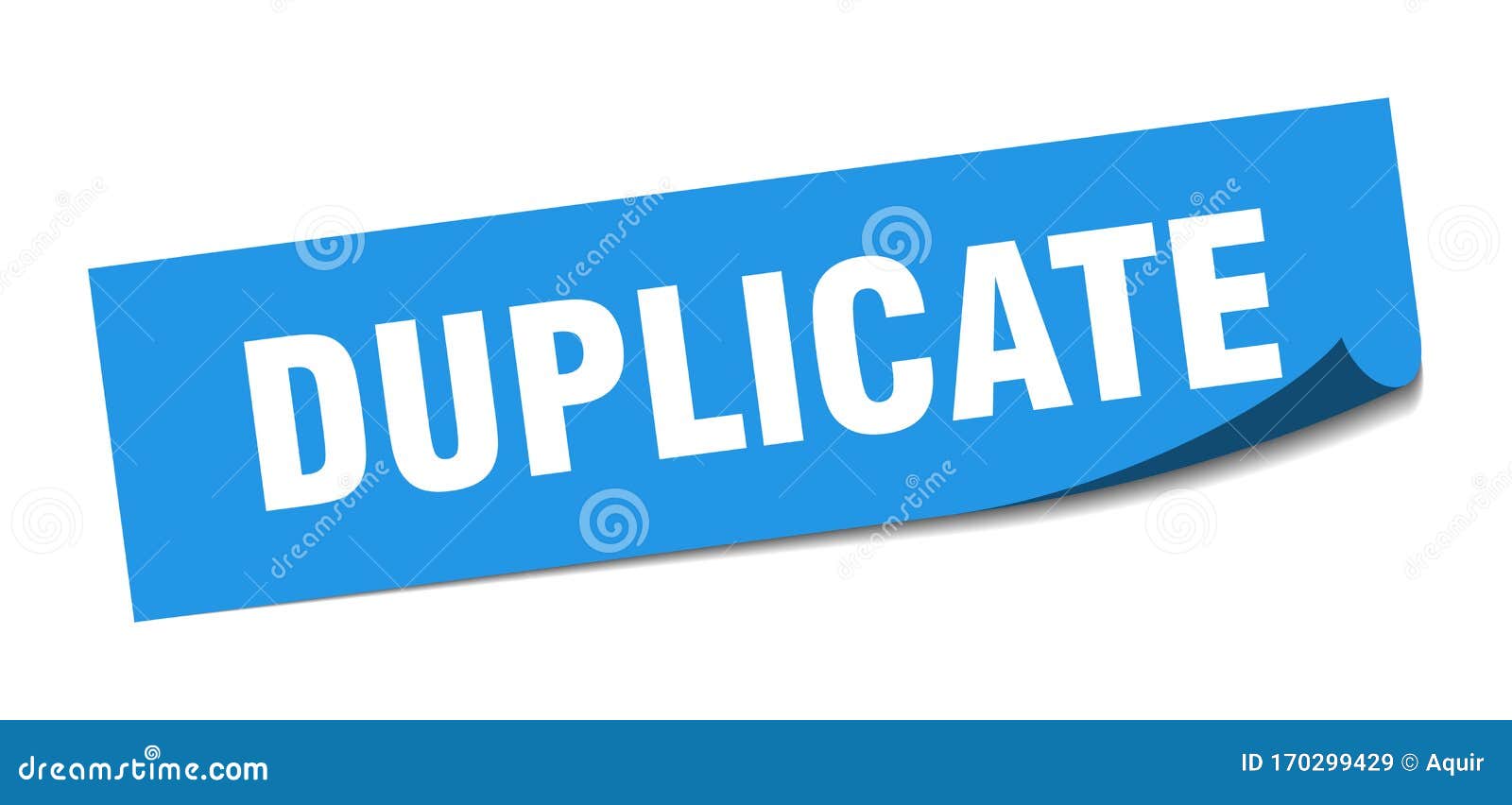 Duplicate Sticker. Duplicate Square Sign Stock Vector - Illustration of ...