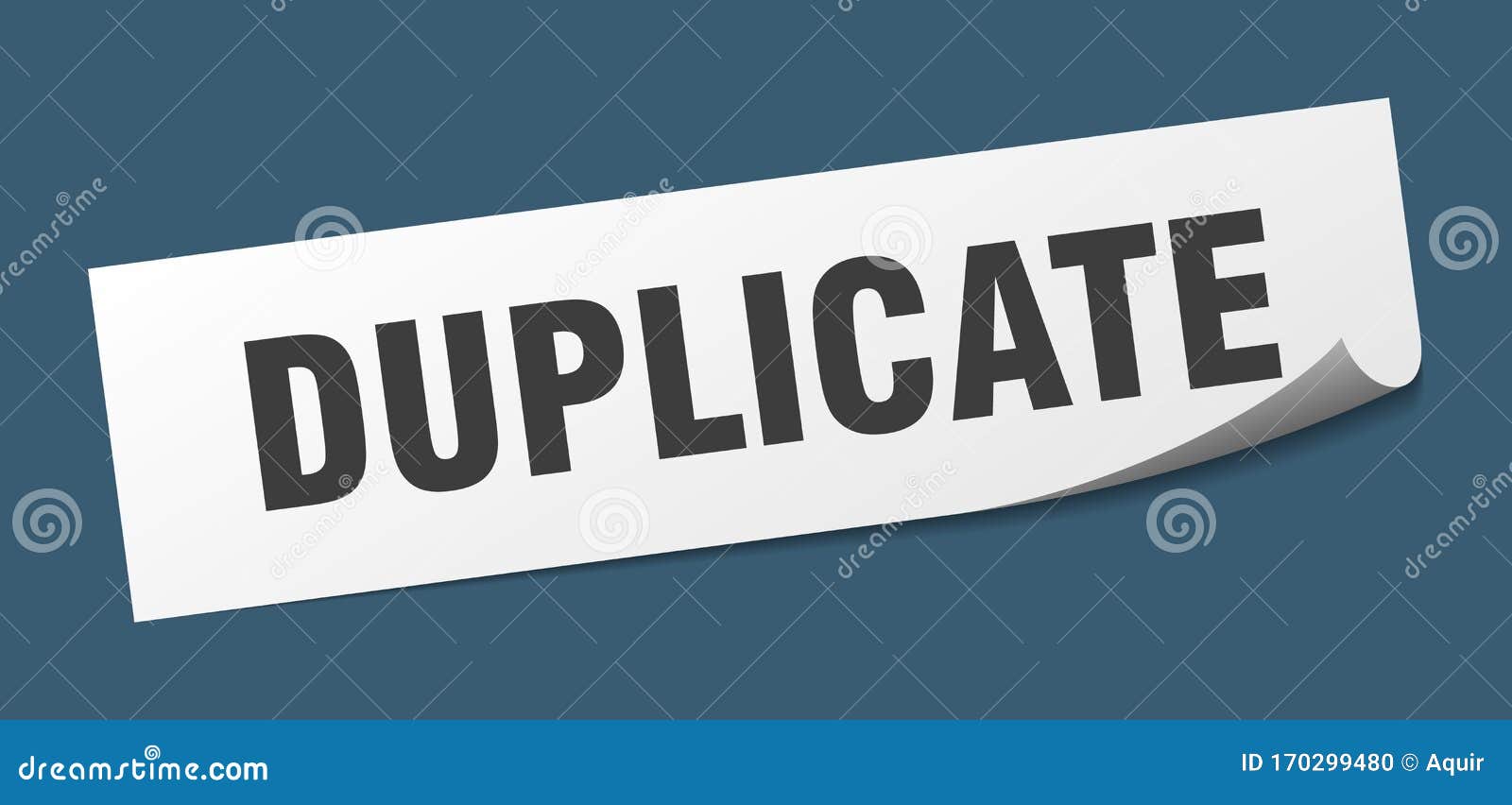 Duplicate Sticker. Duplicate Square Sign Stock Vector - Illustration of ...