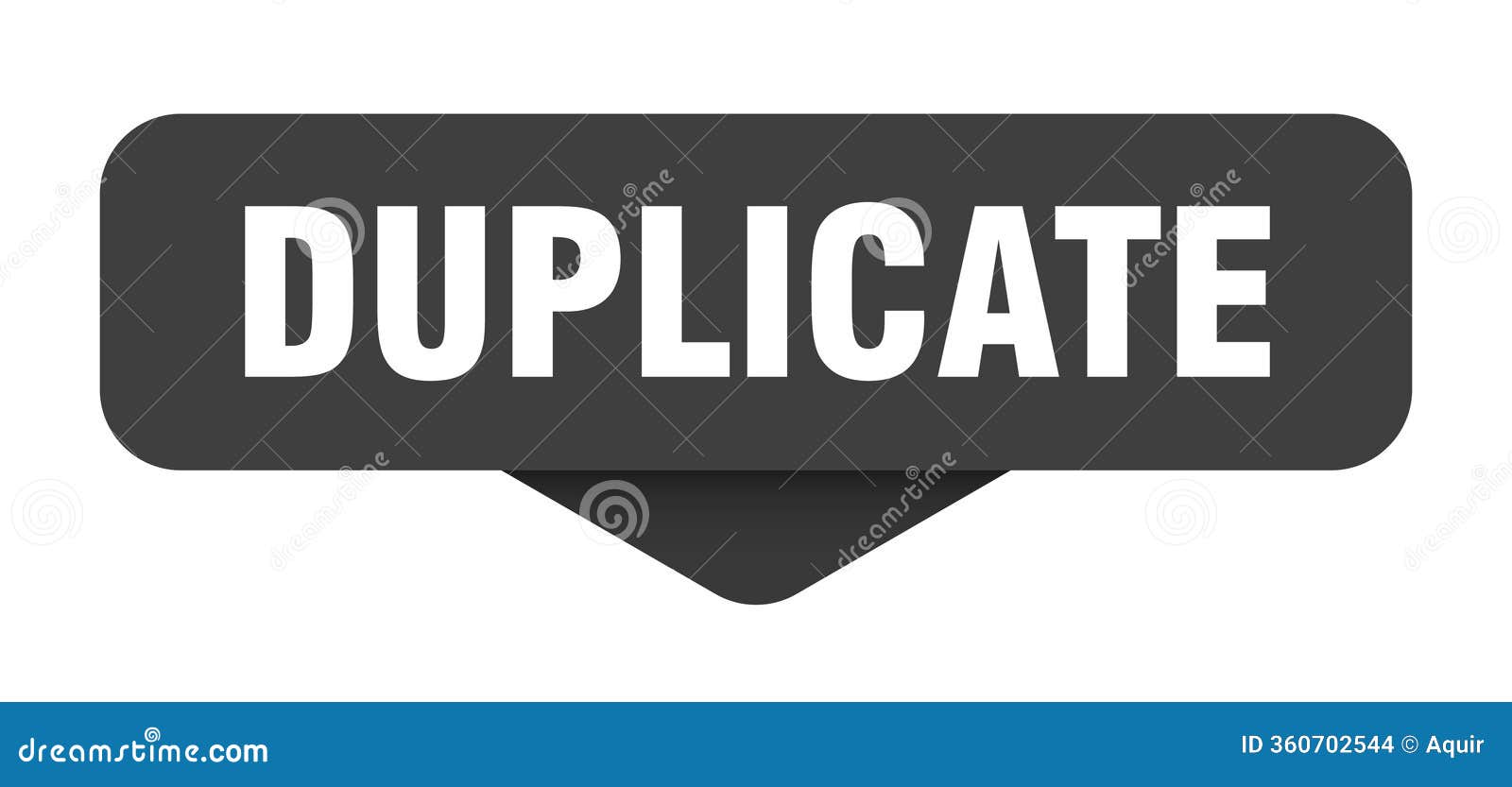 Duplicate Sticker. Duplicate Sign On Transparent Background Vector ...