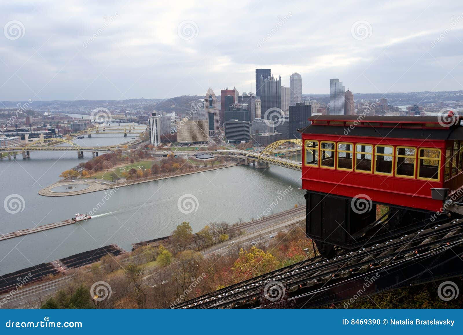 Duquesne Incline stock photo. Image of mellon, financial - 8469390