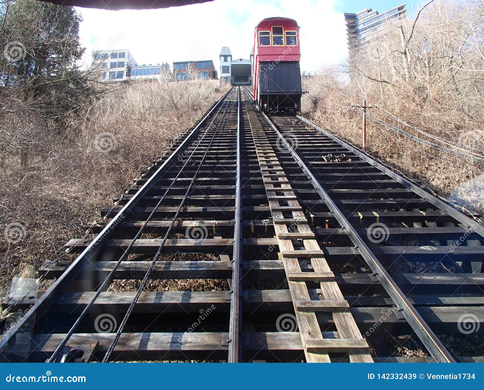 Duquesne Incline Pittsburgh PA Stock Image - Image of track, pittsburgh ...