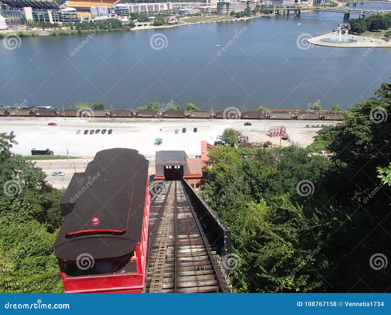 Duquesne Incline stock photo. Image of sightseeing, incline - 108767158