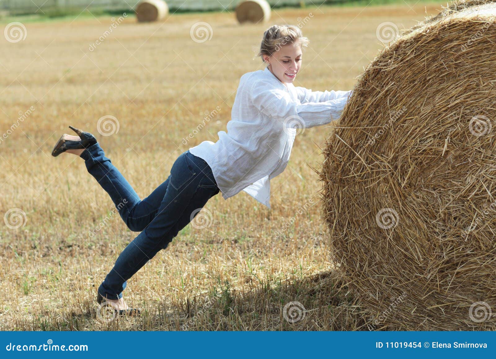 Dur labeur photo stock. Image du blonde, pays, chemise - 11019454