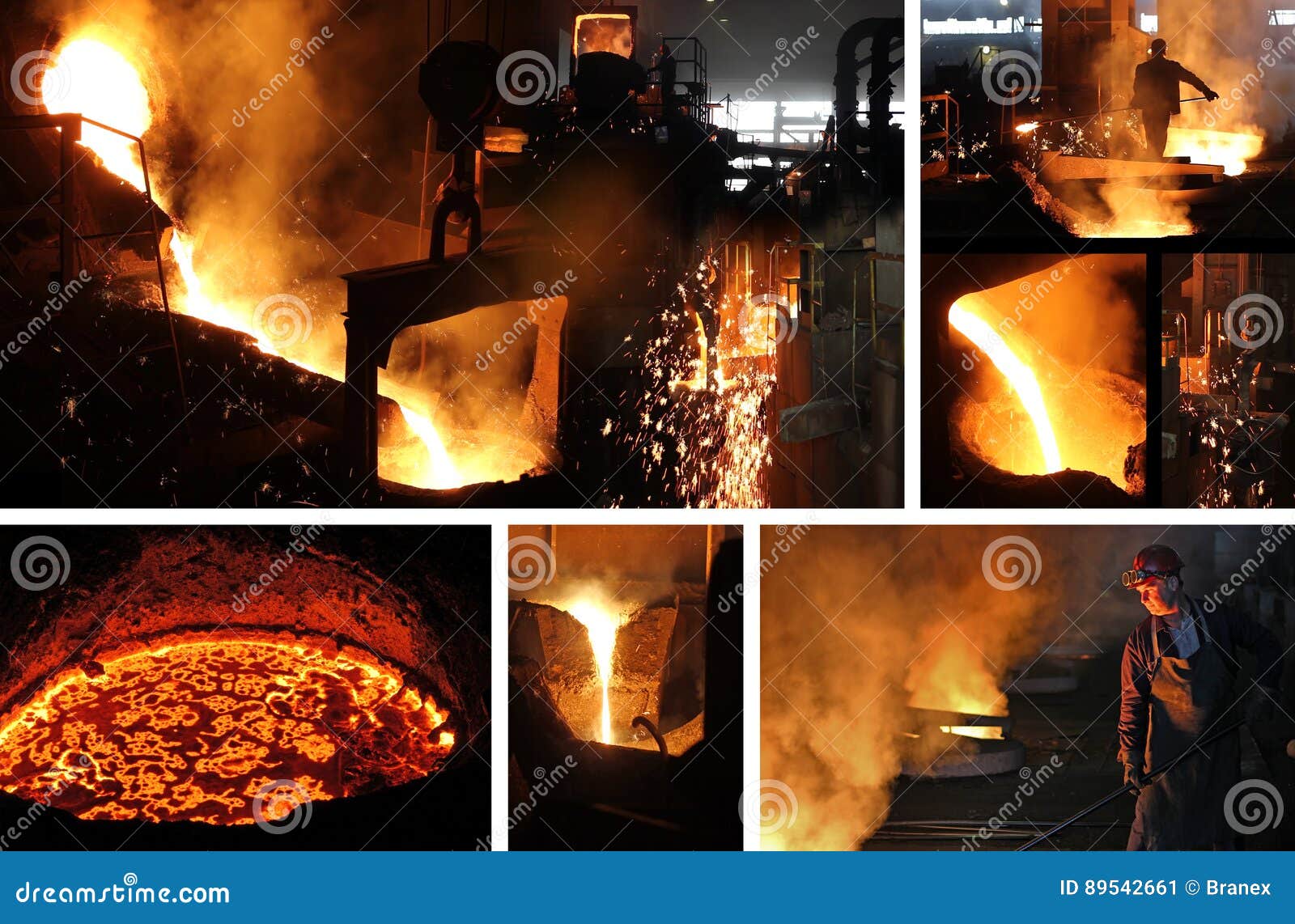 Dur Labeur Dans La Fonderie Image stock - Image du édition, lourd: 89542661
