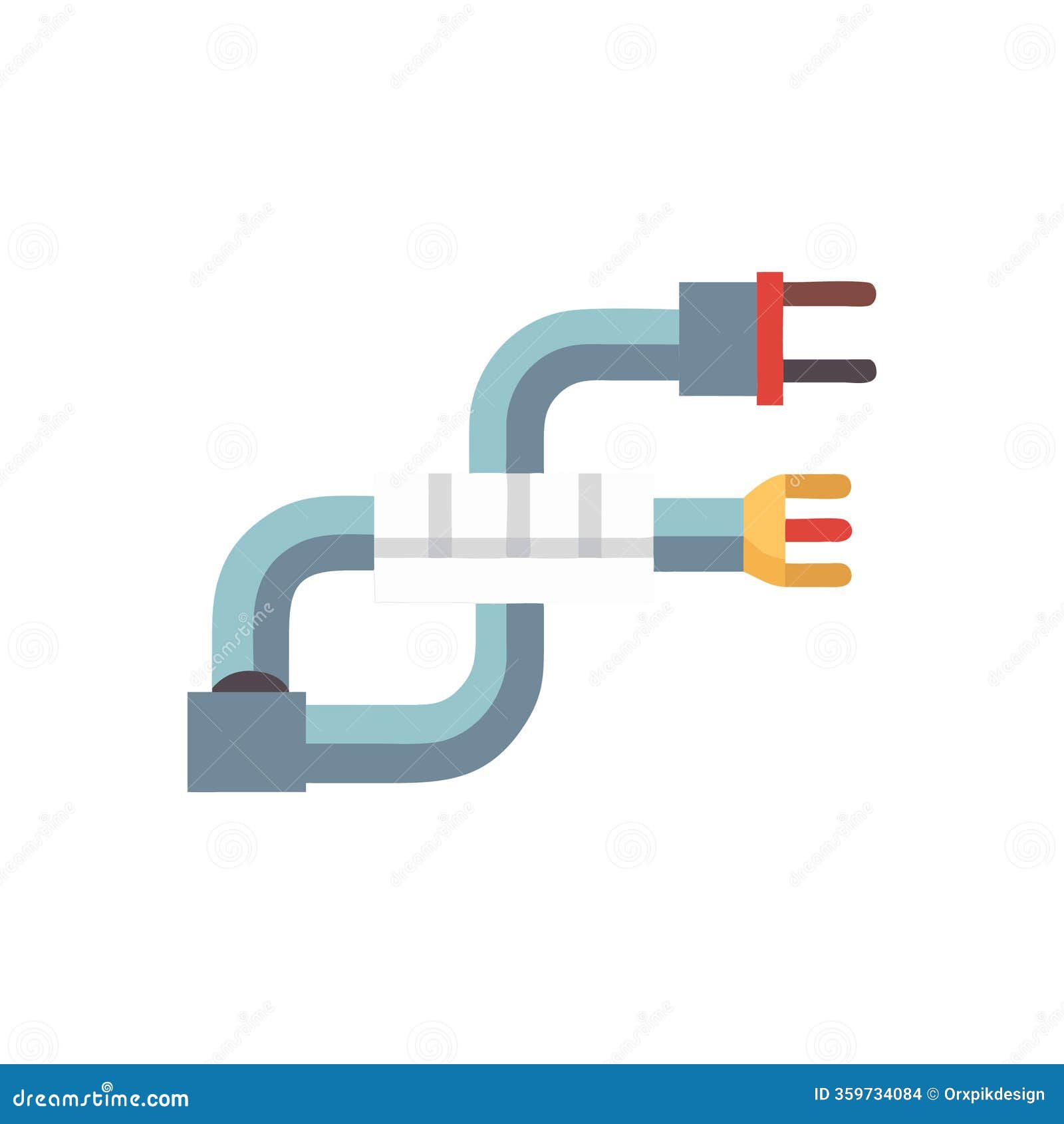 Electrical Conduit Design For Safe Installations Vector Illustration ...