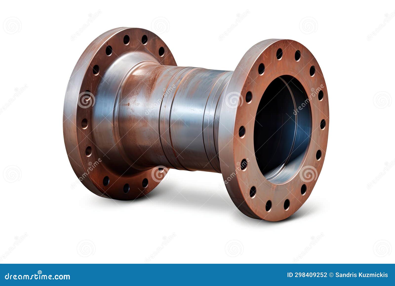 Durable Flanged Pipe Reducer Isolated On White Background. Generative ...
