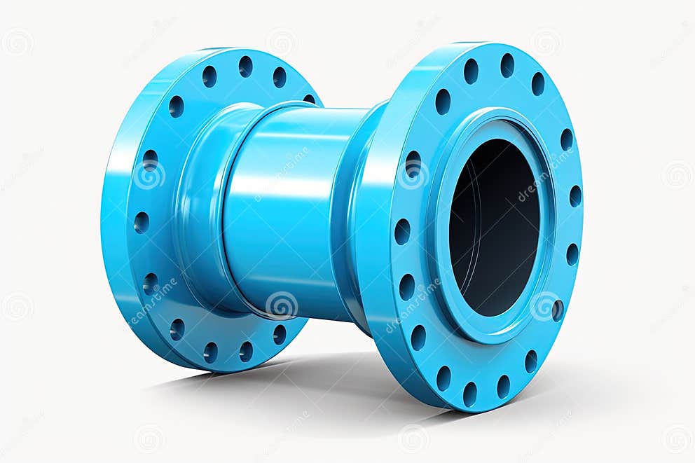 Durable Flanged Pipe Reducer Isolated on White Background. Generative ...