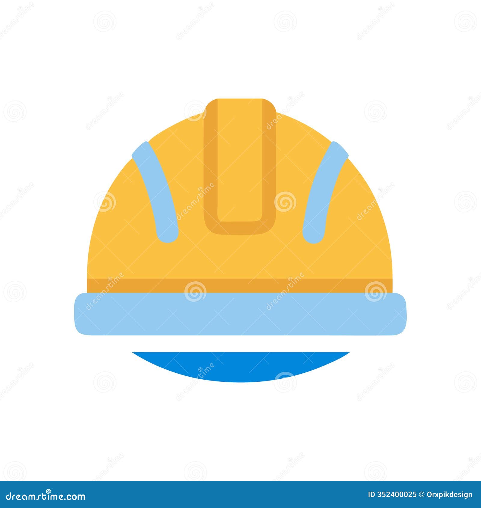 Durable Hard Hat Design for Safety Stock Illustration - Illustration of ...