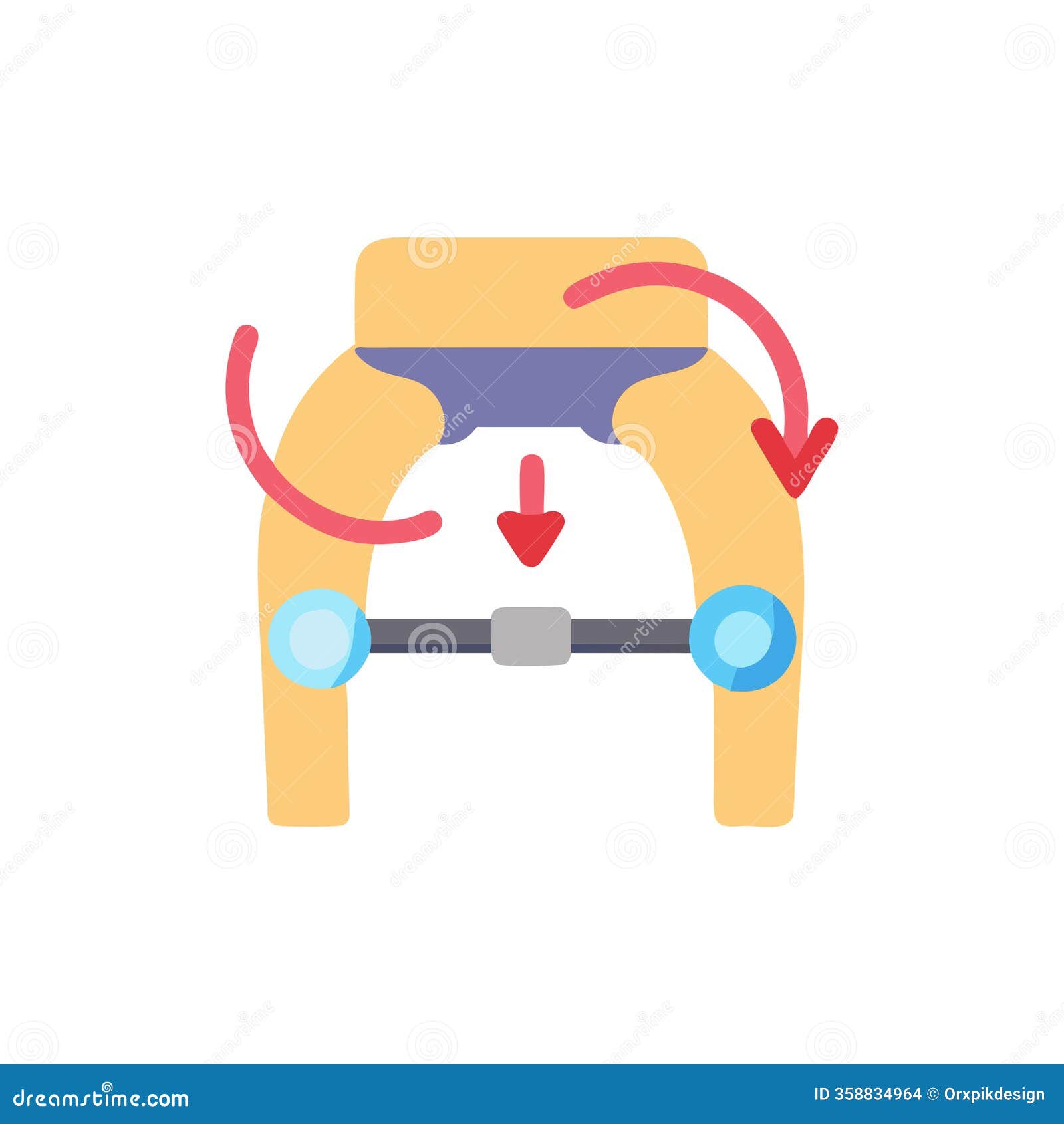 Durable Hip Circle for Effective Resistance Training Stock Illustration ...