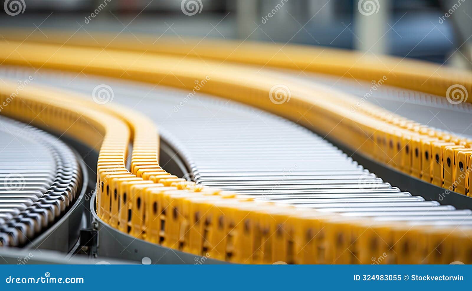 Durable Package Conveyor Belt Stock Illustration - Illustration of ...