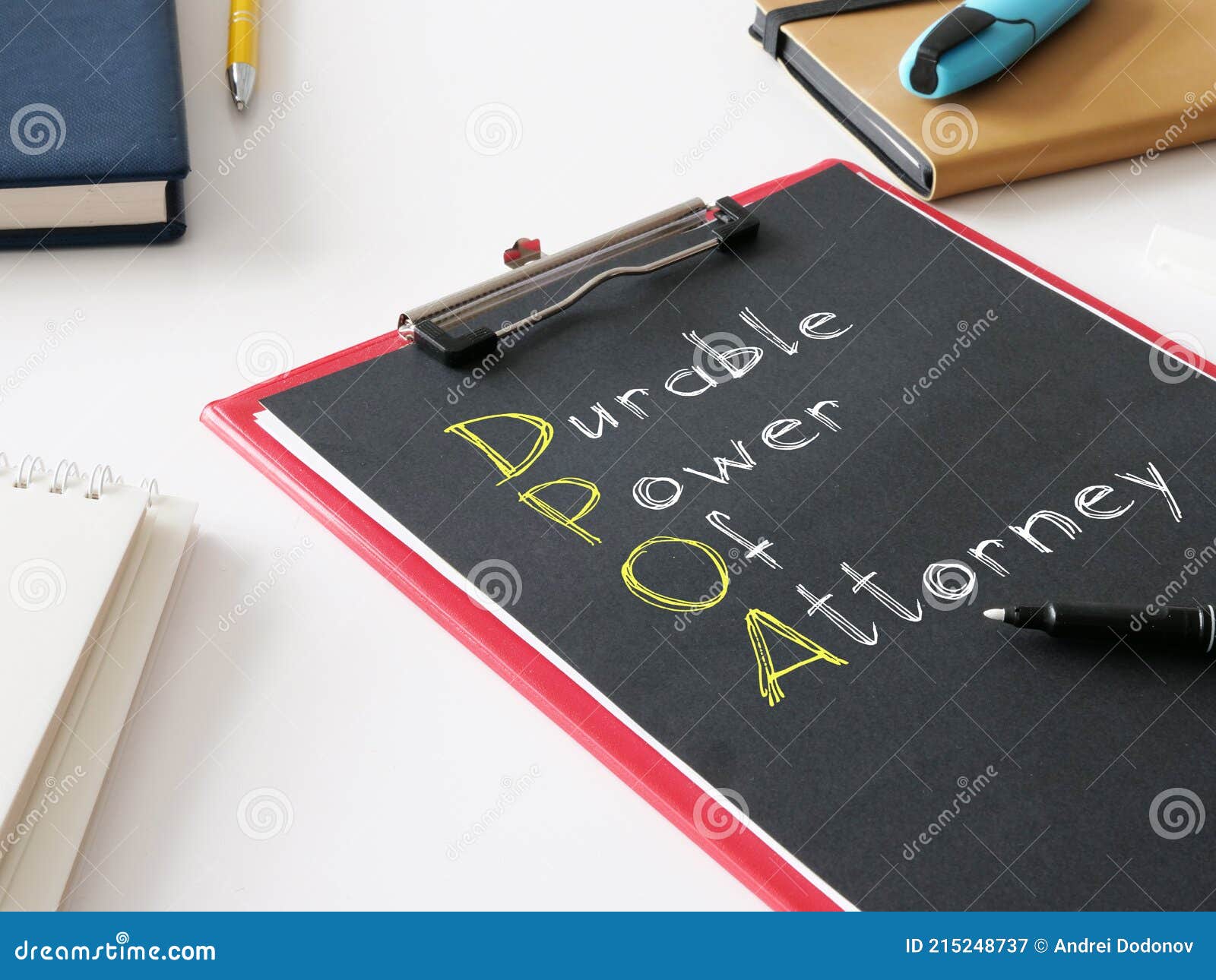 Durable Power of Attorney Dpoa is Shown on the Photo Using the Text ...