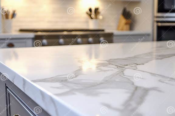 Durable Solid Surface Countertop Showcasing Elegant Marble Design in ...