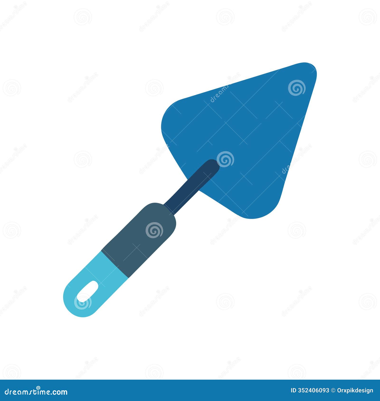 Trowel Icon In Outline Style Isolated On White Background. Build And ...