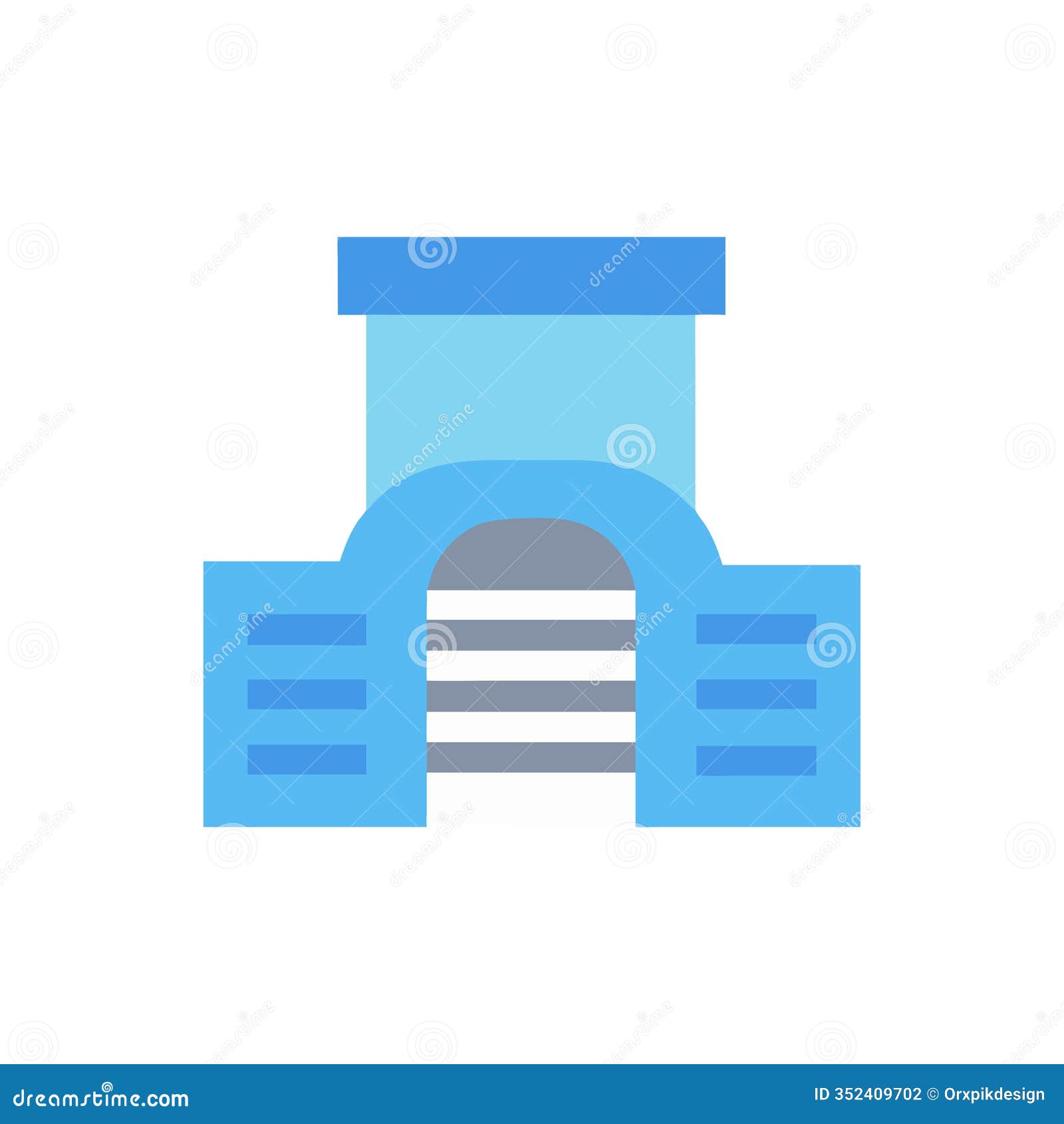Durable Ventilation Duct Icon for Airflow Stock Illustration ...