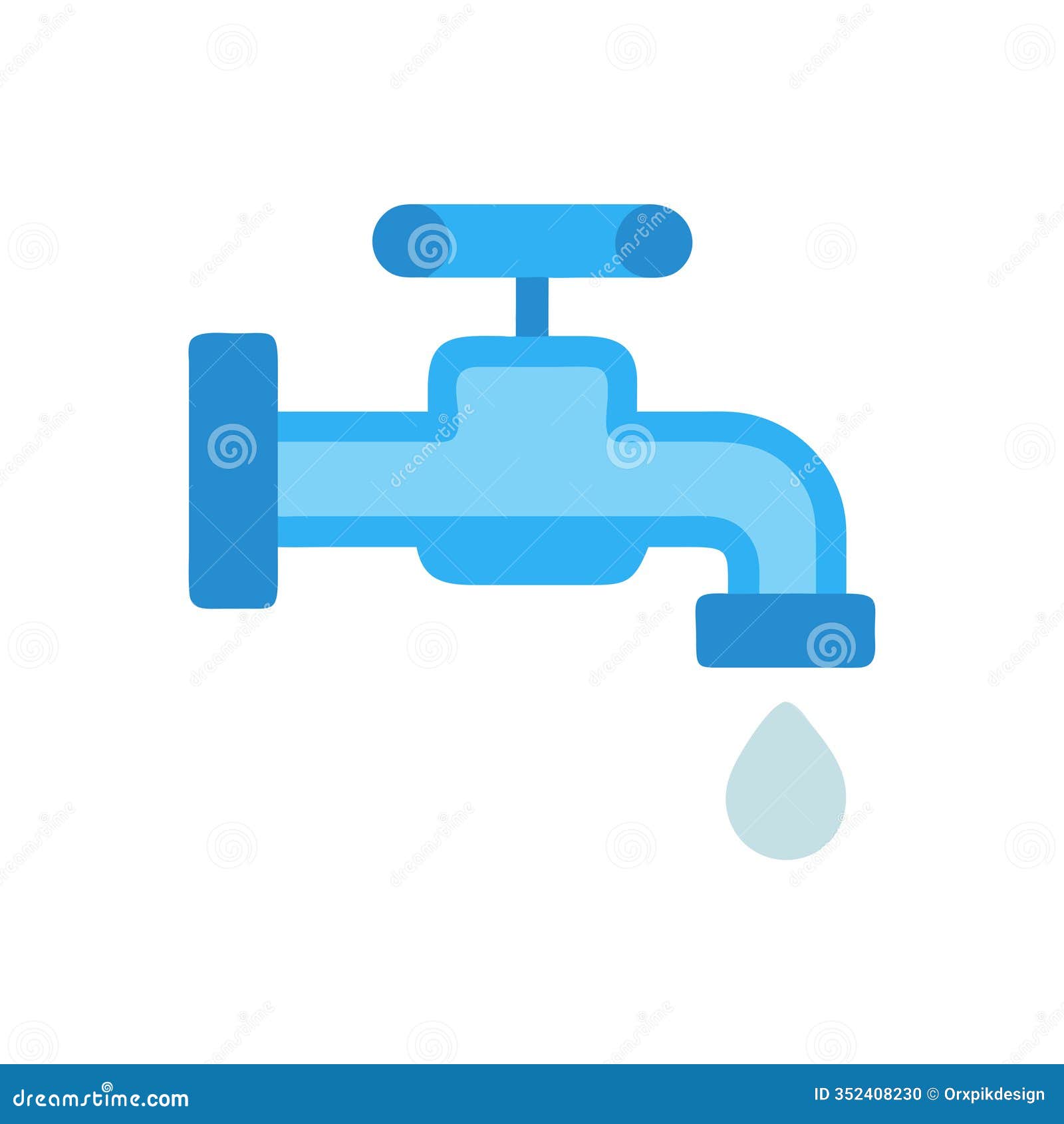 Durable Water Tap Design for Kitchens Stock Illustration - Illustration ...