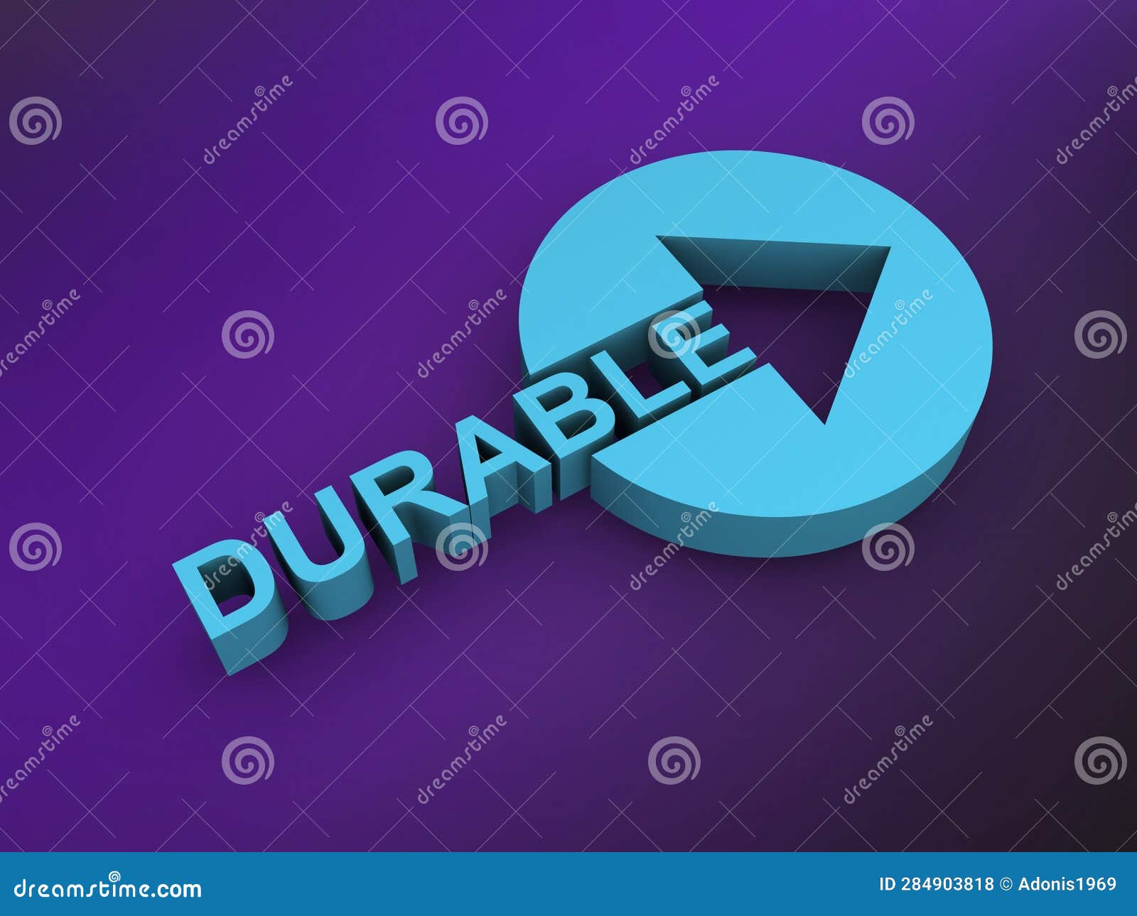 Durable word on purple stock illustration. Illustration of outdoor ...