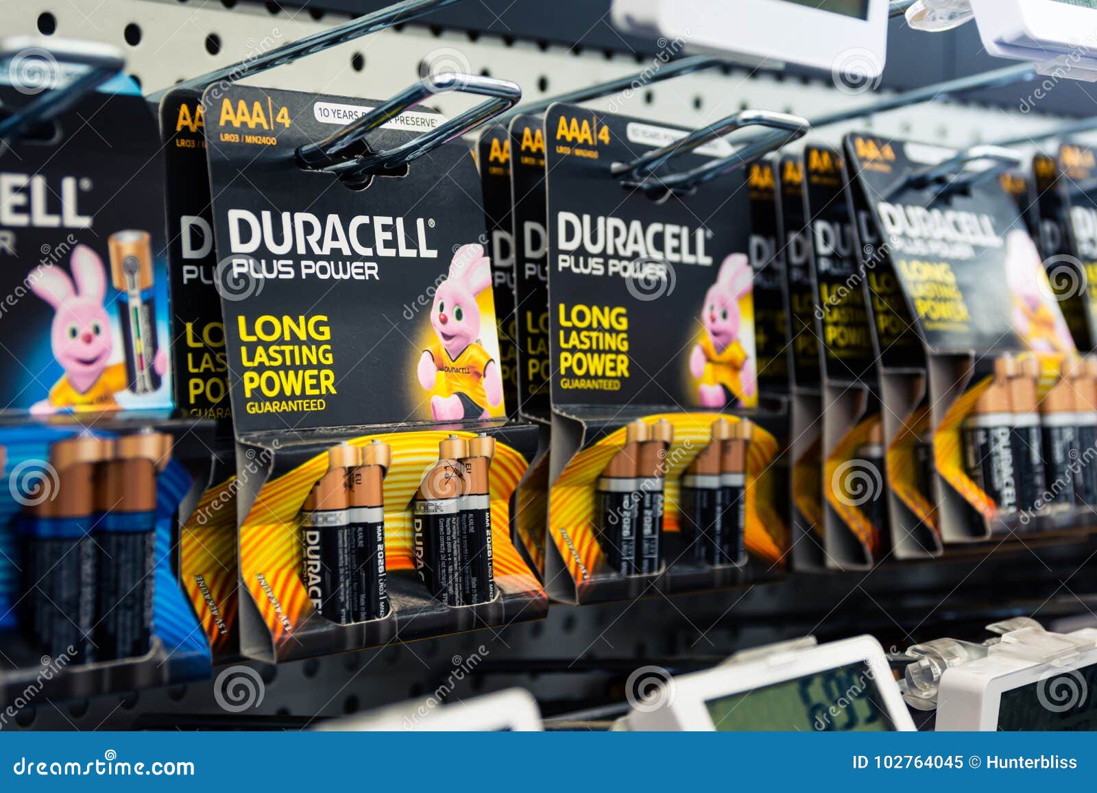 Duracell Battieries on Display at Electronics Store New Model October ...