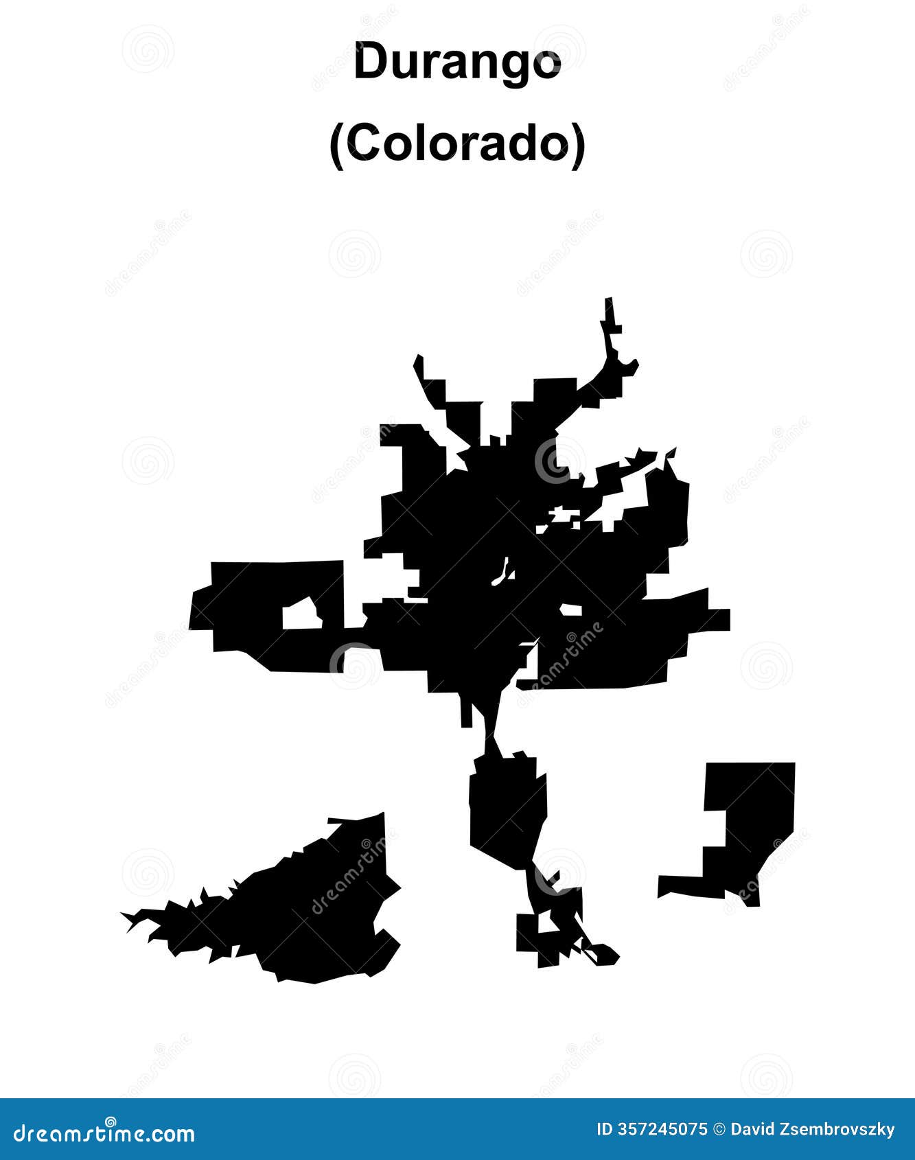 Durango, Colorado City Limit Sign. Town Sign From The USA. Stock Image ...